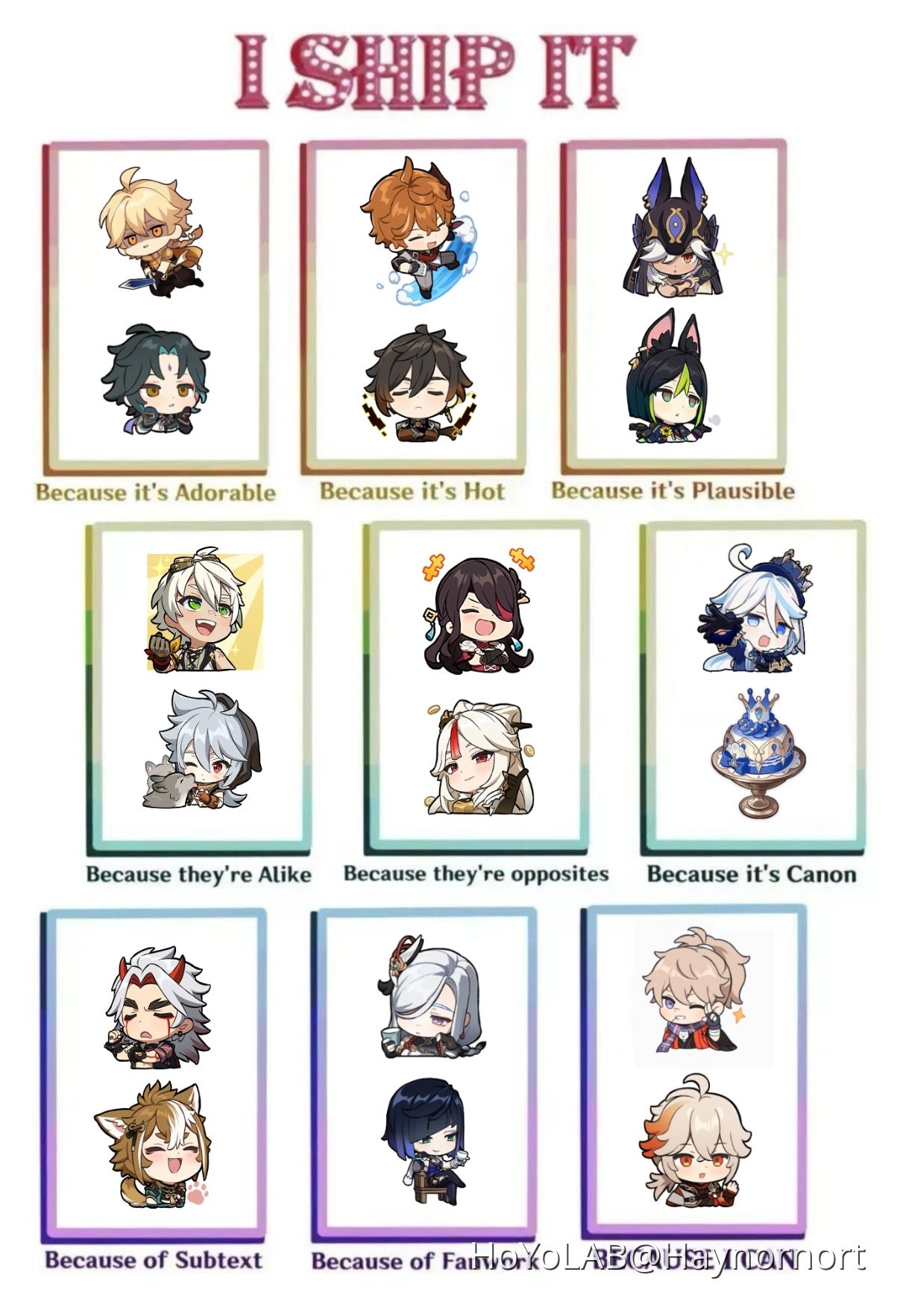 My favorite ships! Genshin Impact | HoYoLAB