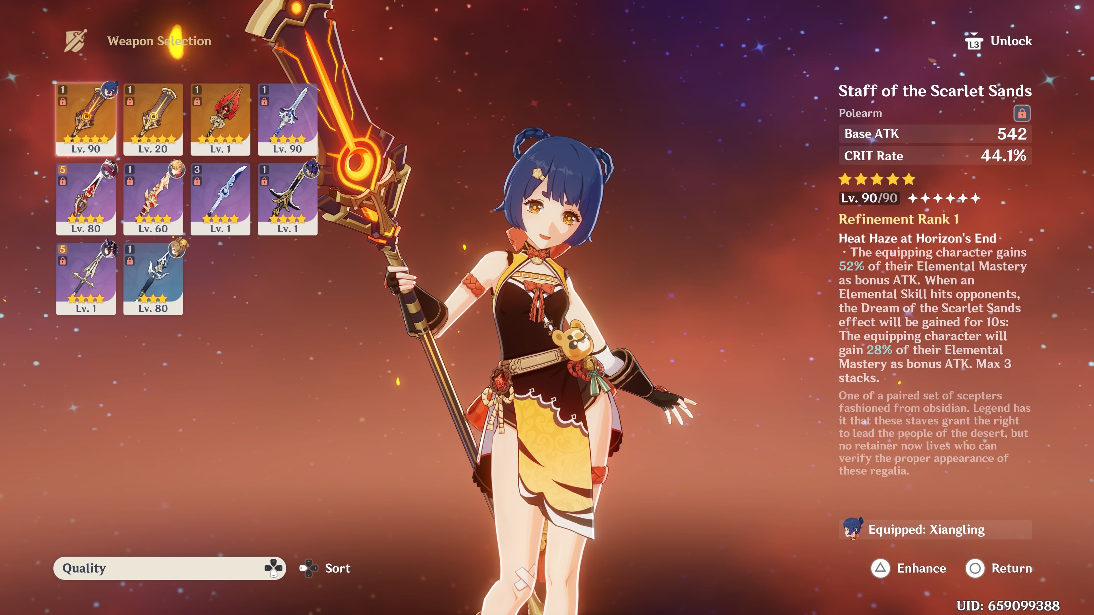 Staff of Homa VS Staff of Scarlet Sands Genshin Impact | HoYoLAB