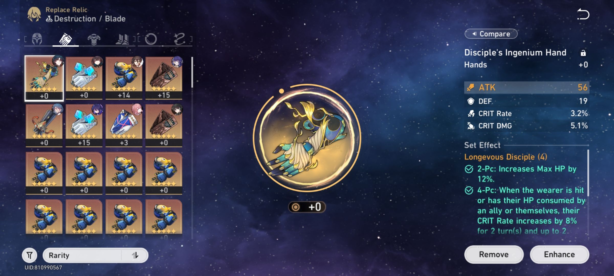Ideal Relic Base Stats Honkai: Star Rail | HoYoLAB