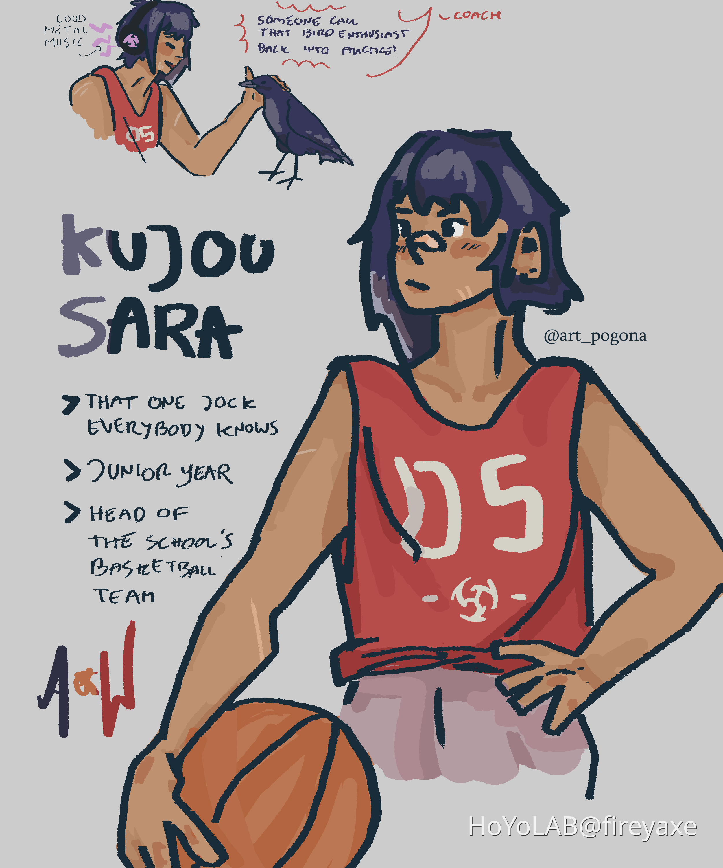 kujou sara college au fanart !! ^^ Genshin Impact | HoYoLAB