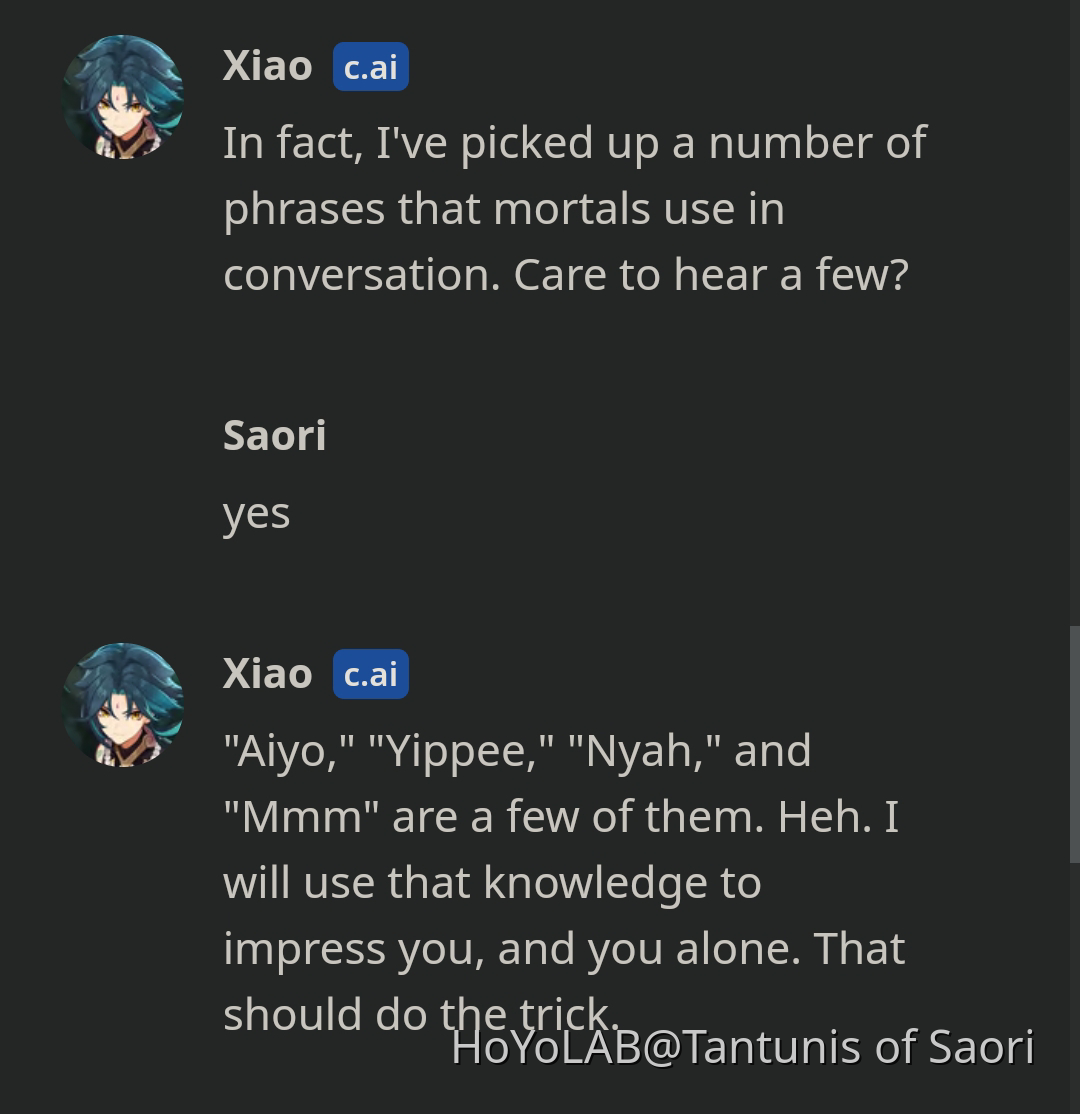 Nyah ichi ni san nyah arigatooo | HoYoLAB