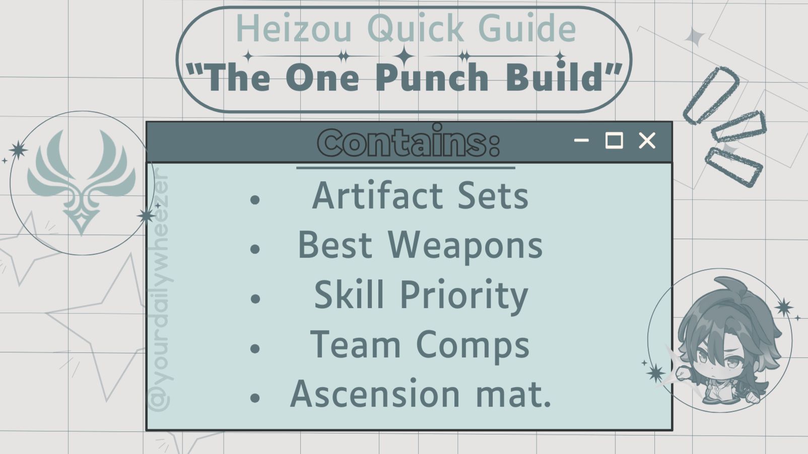 Heizou Quick Guide - 'The One Punch Build' - (Oversimplified) Genshin ...