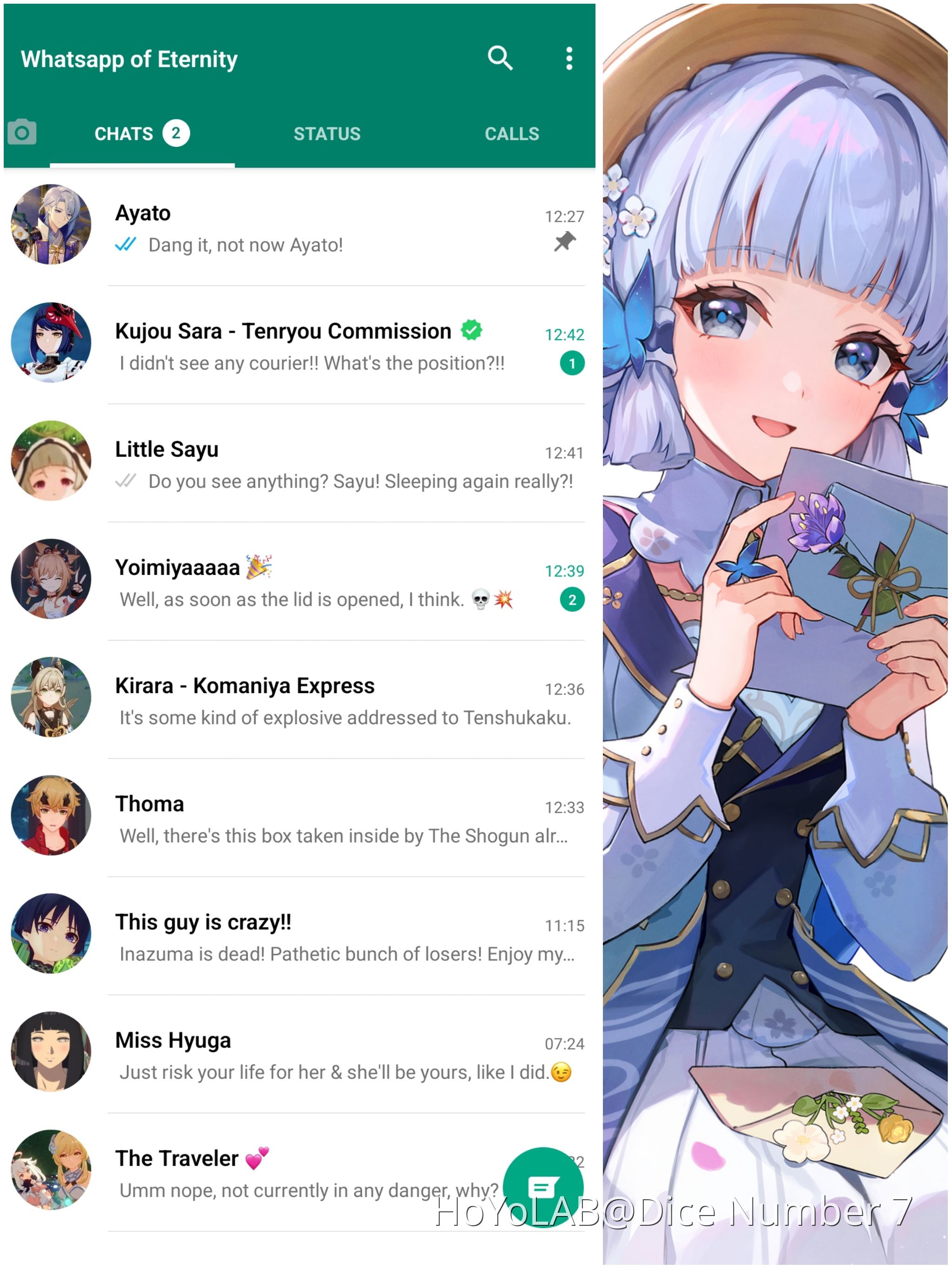 🧦 POV: YOU OPENED AYAKA'S PHONE 🧦 Genshin Impact | HoYoLAB