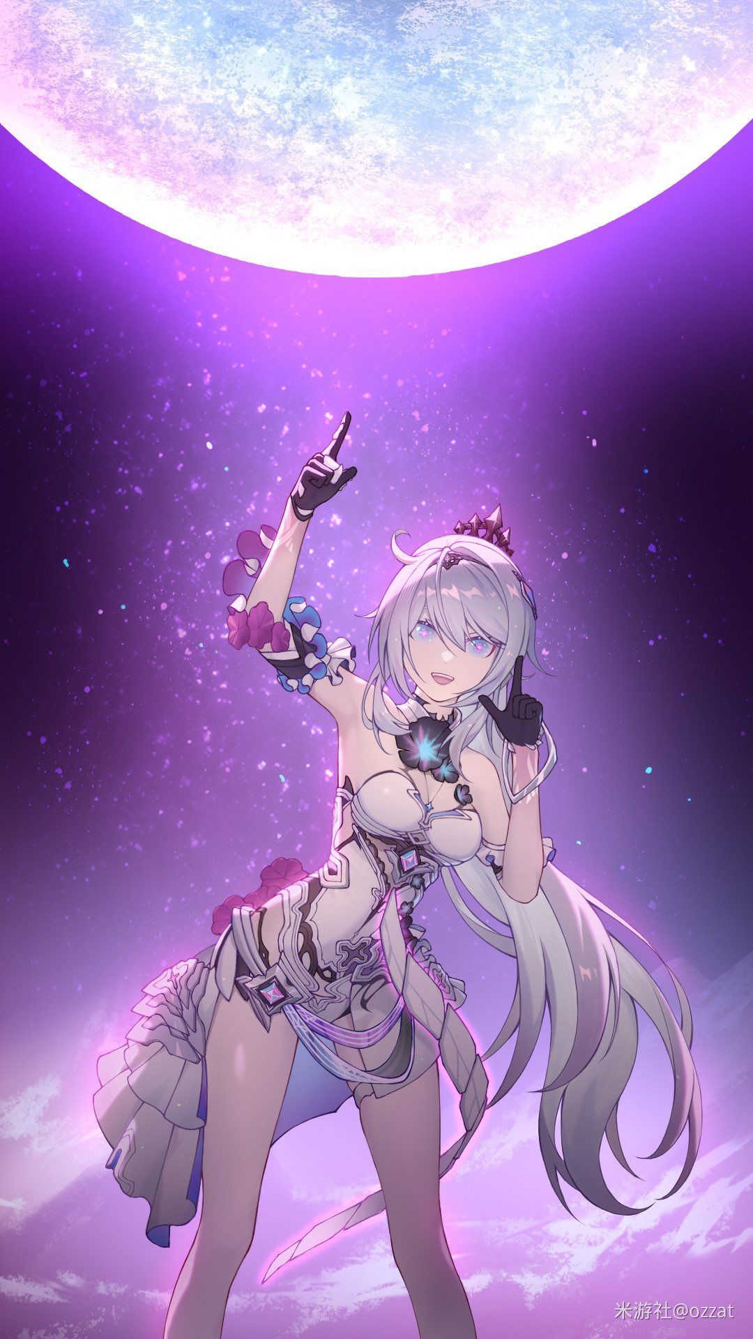 Look at how pretty the moon is Honkai Impact 3rd | HoYoLAB