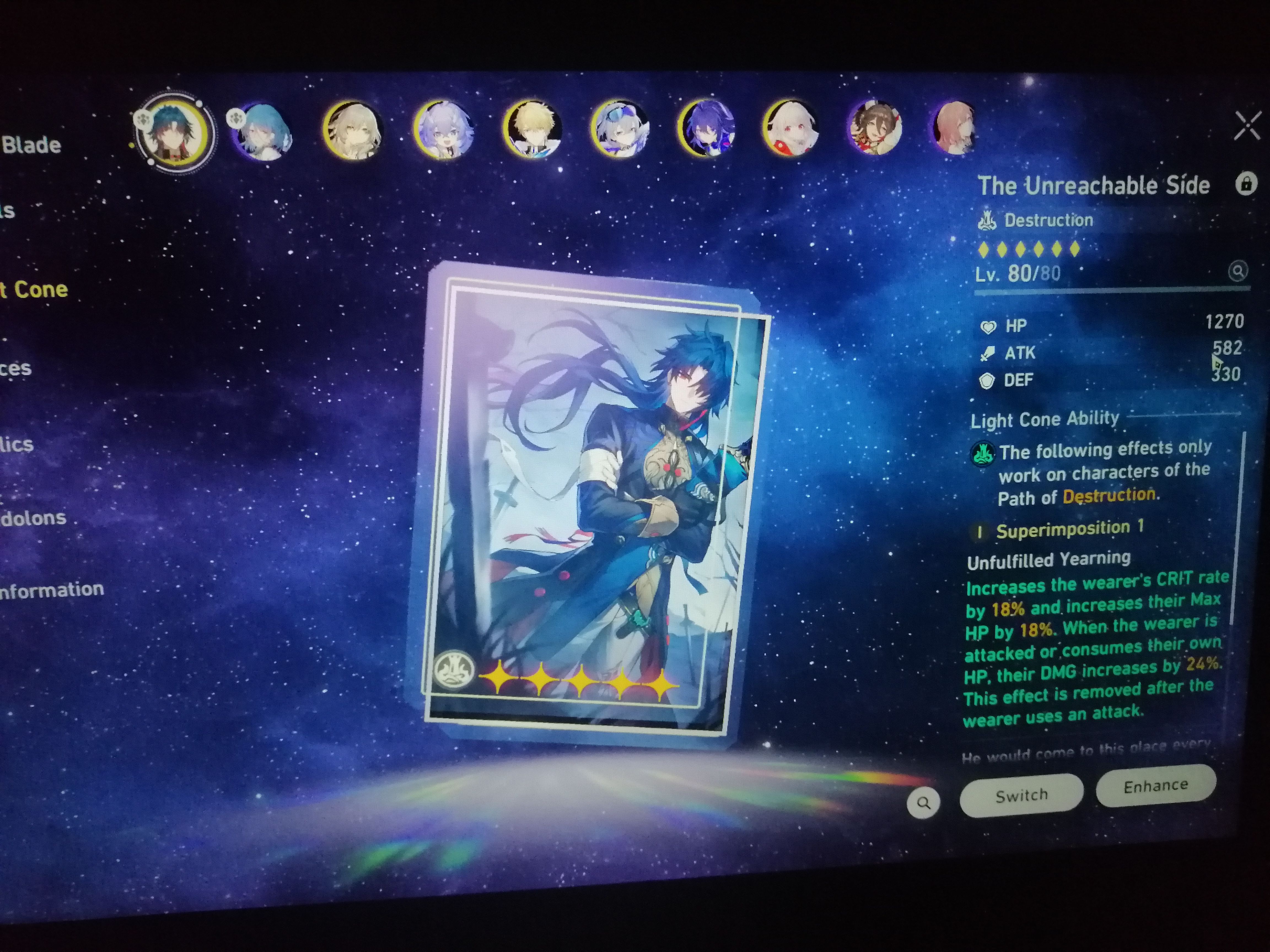 UNFULFILLED YANQING aka The Unreachable Side (BLADE'S LC) Honkai: Star ...