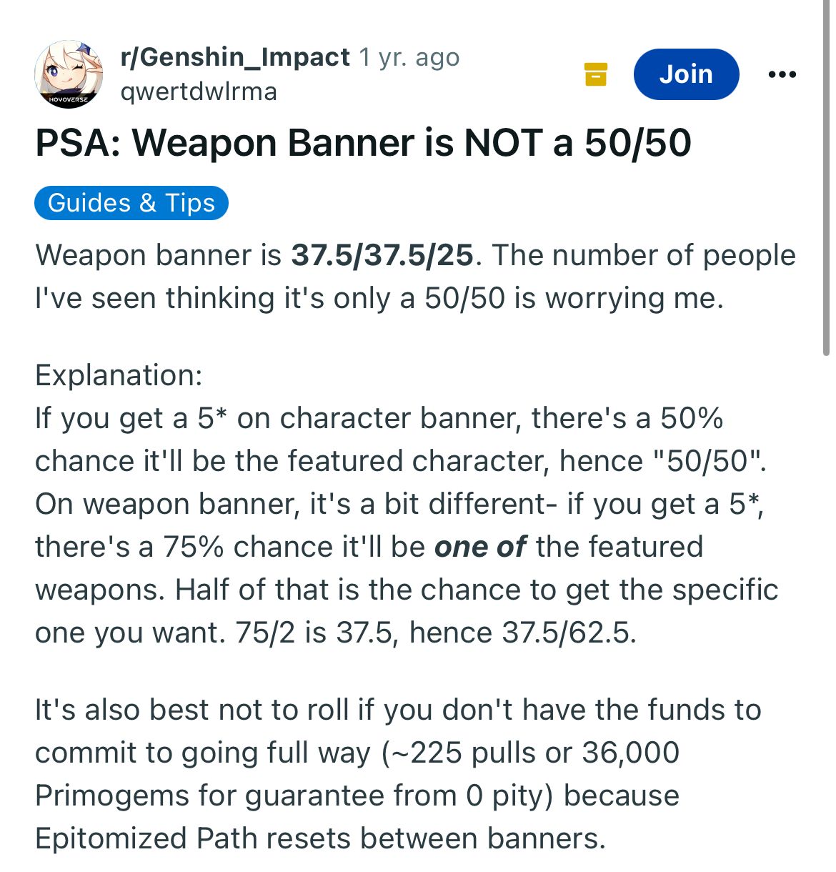 I didn’t know the actual probability of drop rates until today Genshin ...