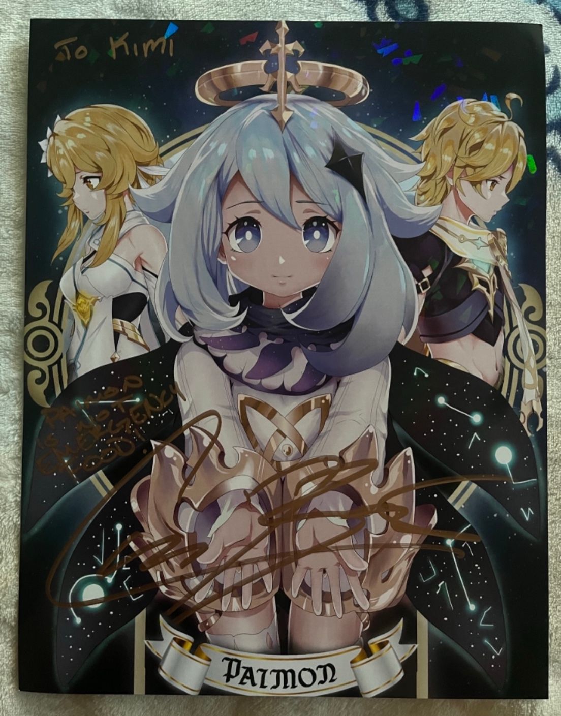 I met Paimon’s English VA at a con recently and she was just the cutest ...