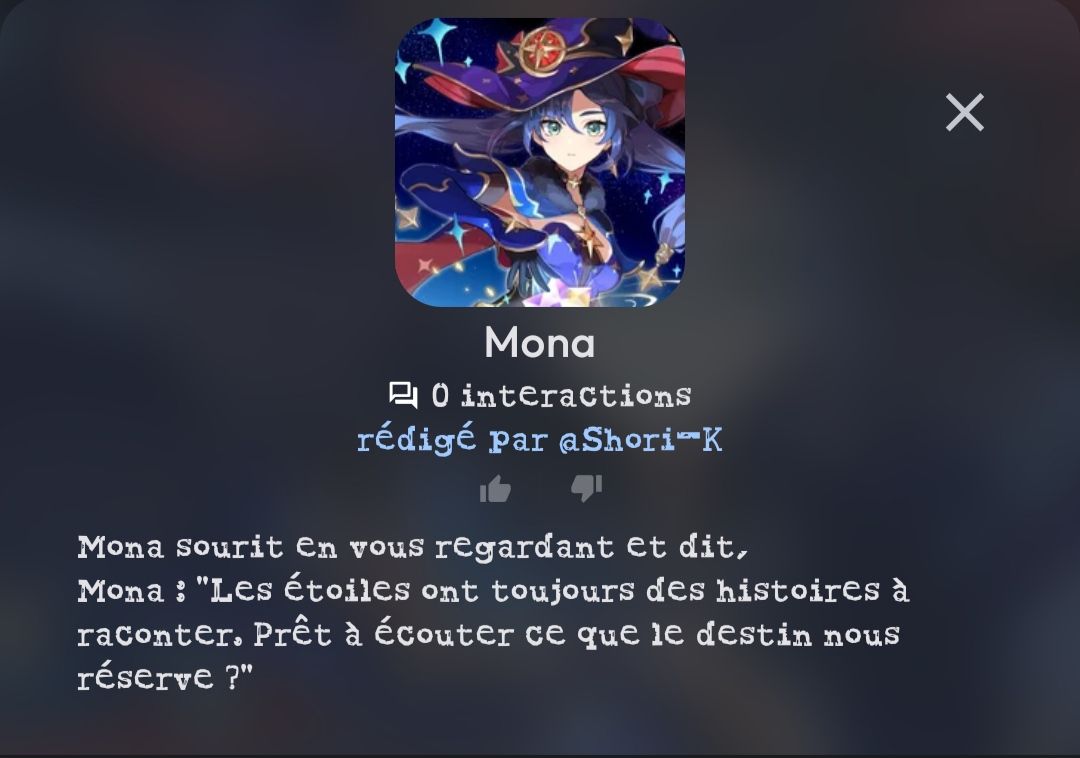 Mona sur Character.ai | HoYoLAB