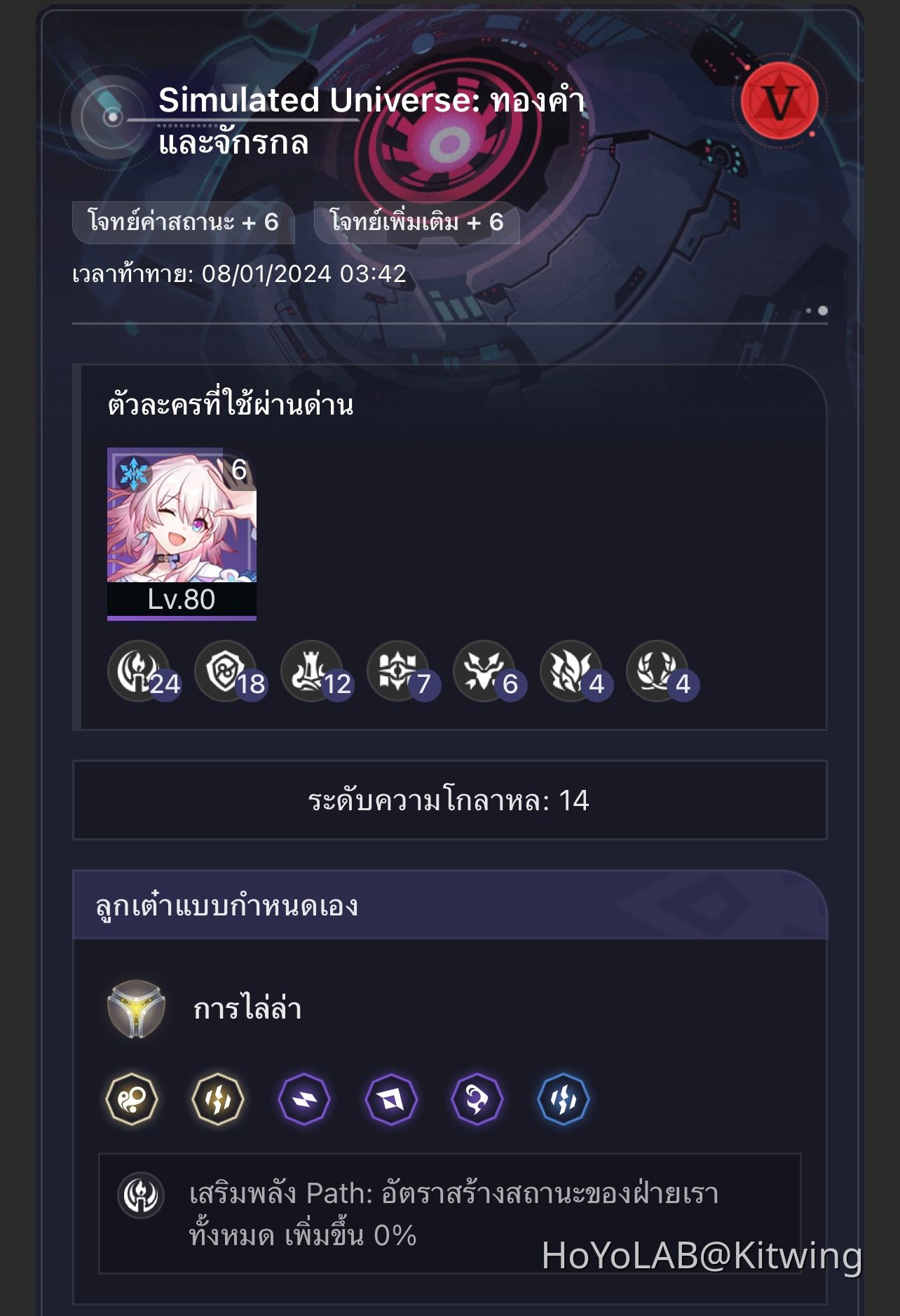 Simulated Universe gold and gears Conundrum Lv12 Honkai: Star Rail | HoYoLAB