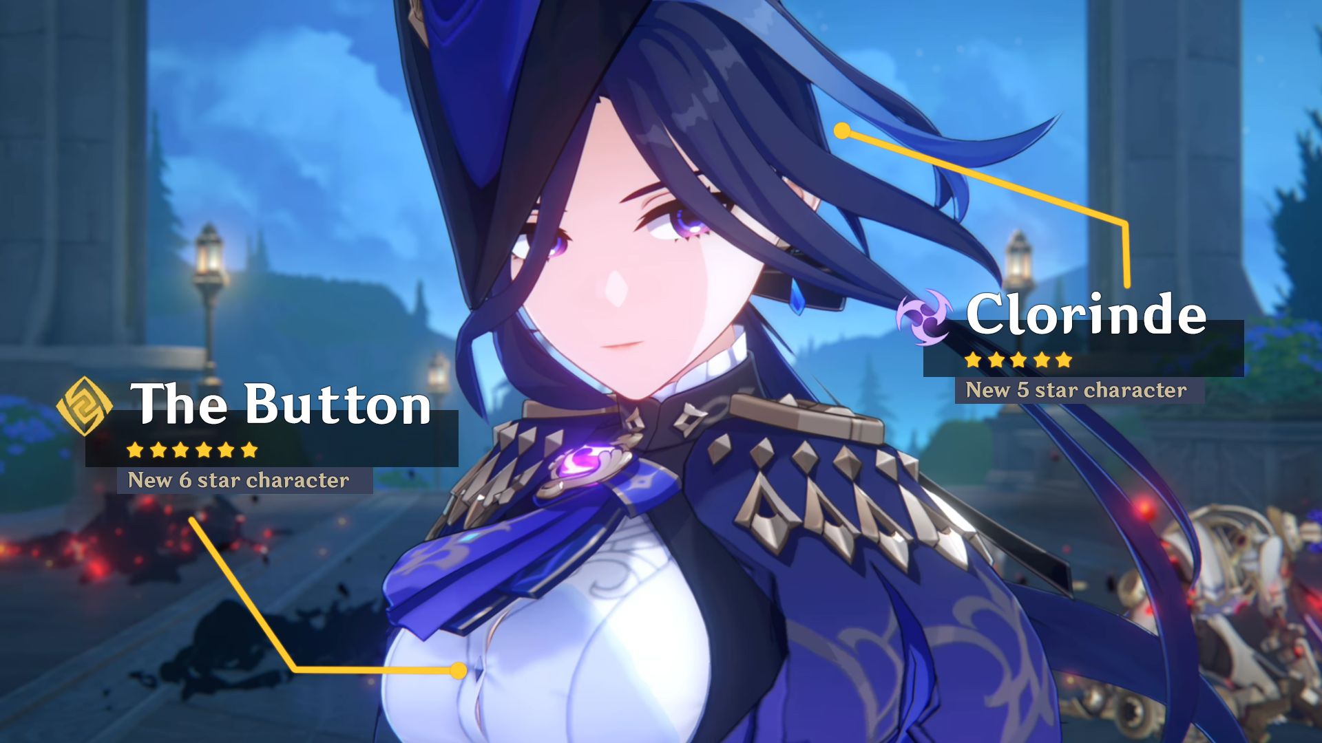 Clorinde and ... The button Genshin Impact | HoYoLAB