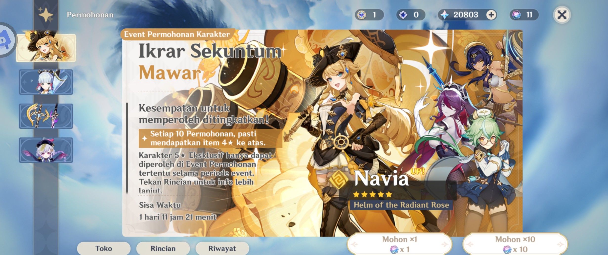 Prepare Item Build Character Genshin Impact | HoYoLAB