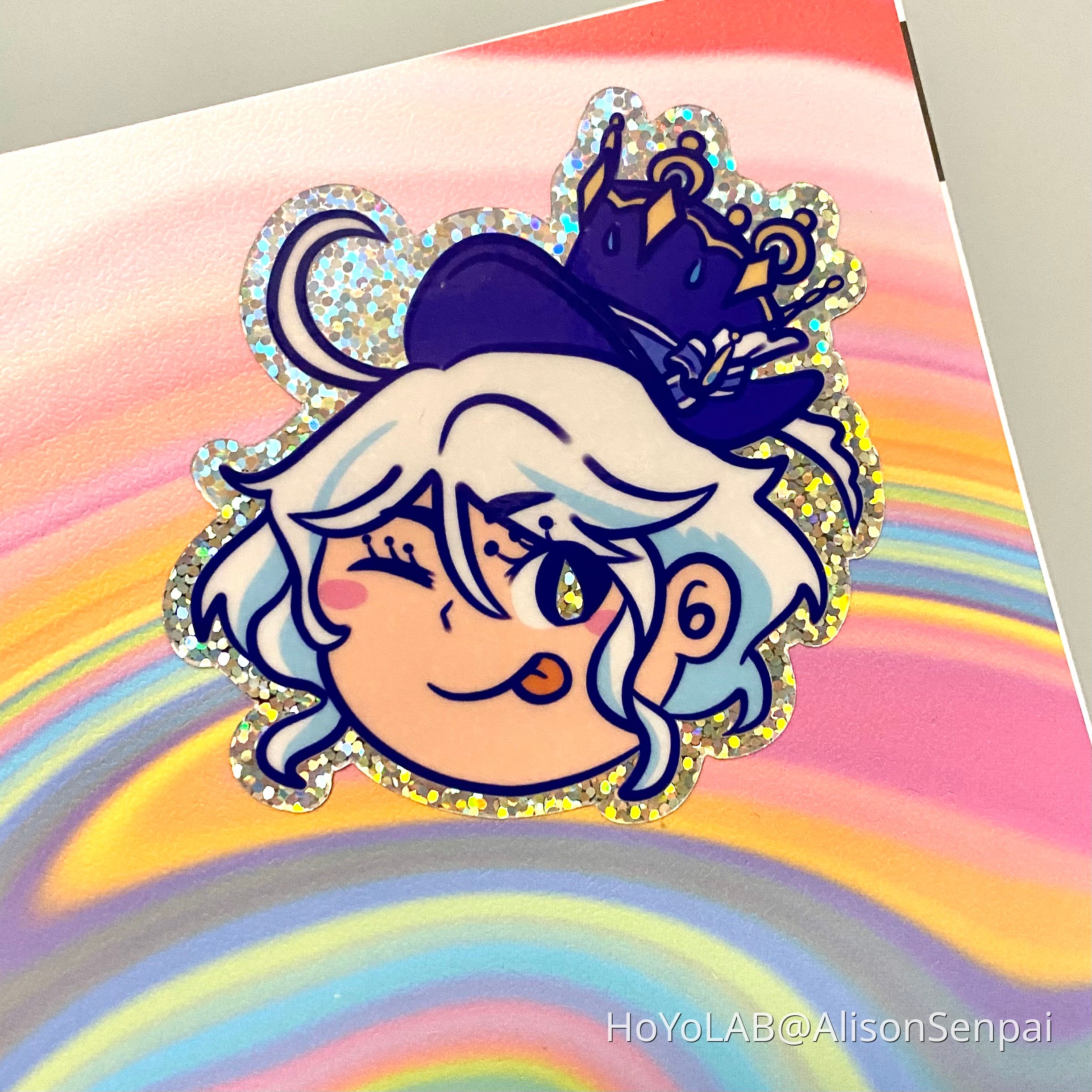 Furina Glitter Stickers!! Genshin Impact | HoYoLAB