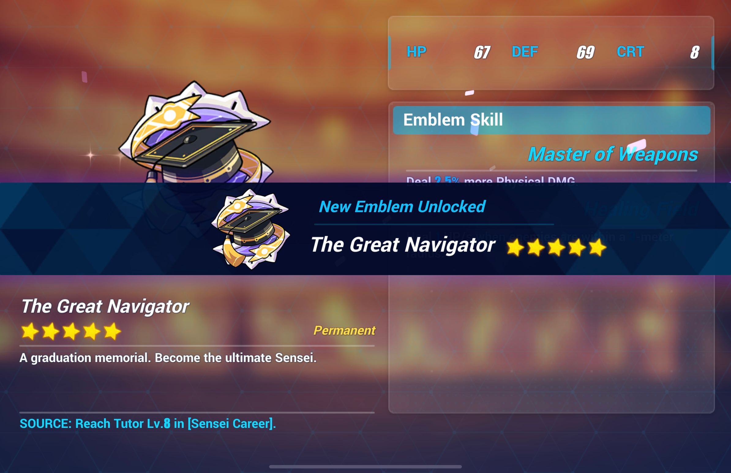 Sensei Emblem and senti Honkai Impact 3rd | HoYoLAB