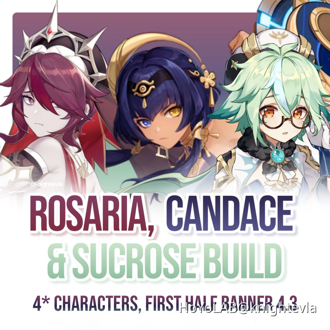 [VER 4.3] Rosaria, Candace & Sucrose build Genshin Impact | HoYoLAB