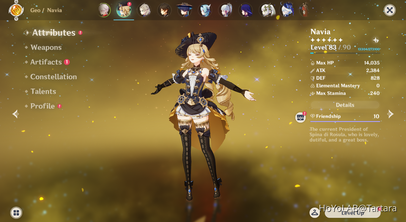 Navia Friendship Namecard Genshin Impact | HoYoLAB