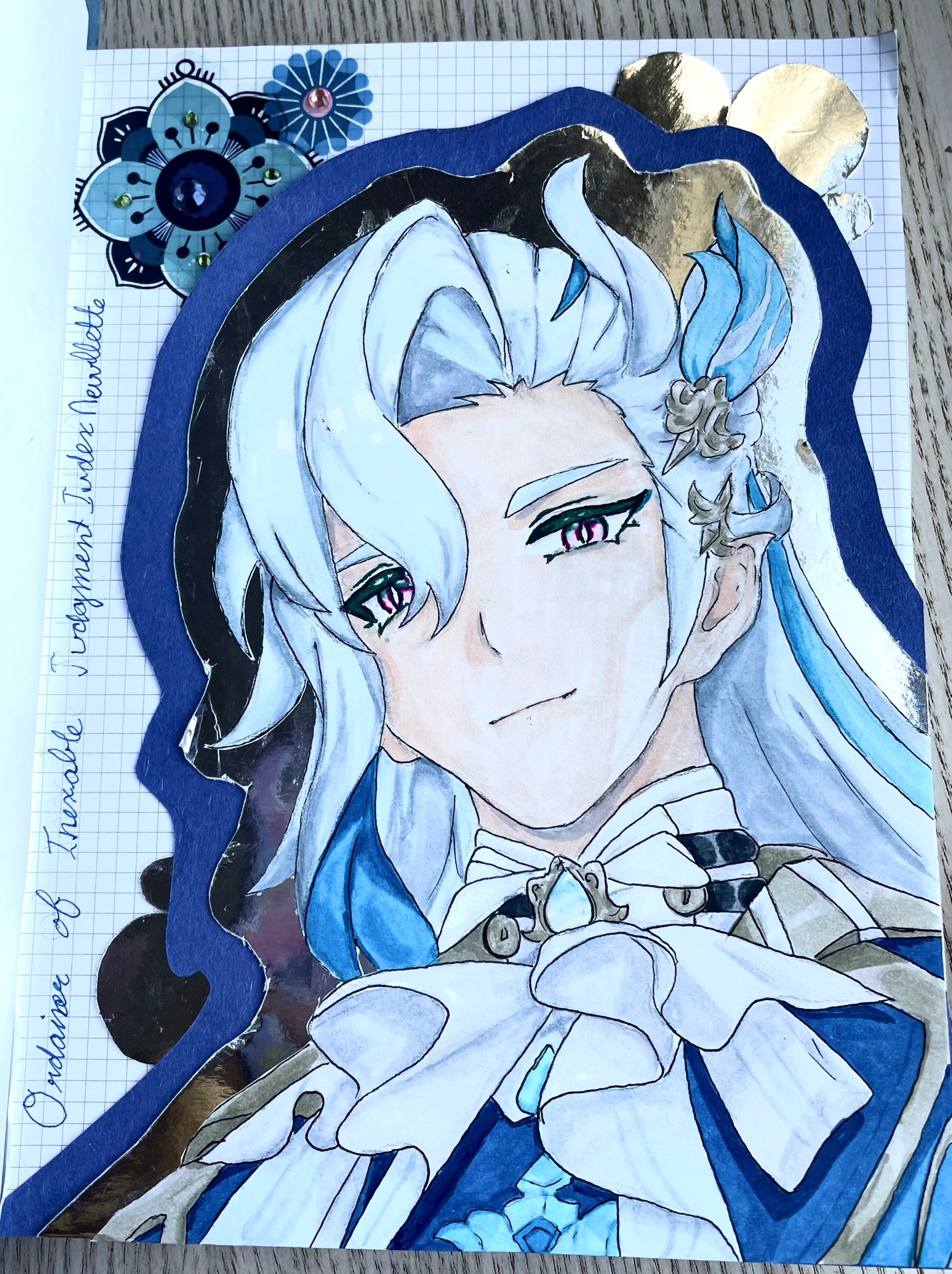 Neuvillette Sketchbook Drawing Genshin Impact | HoYoLAB