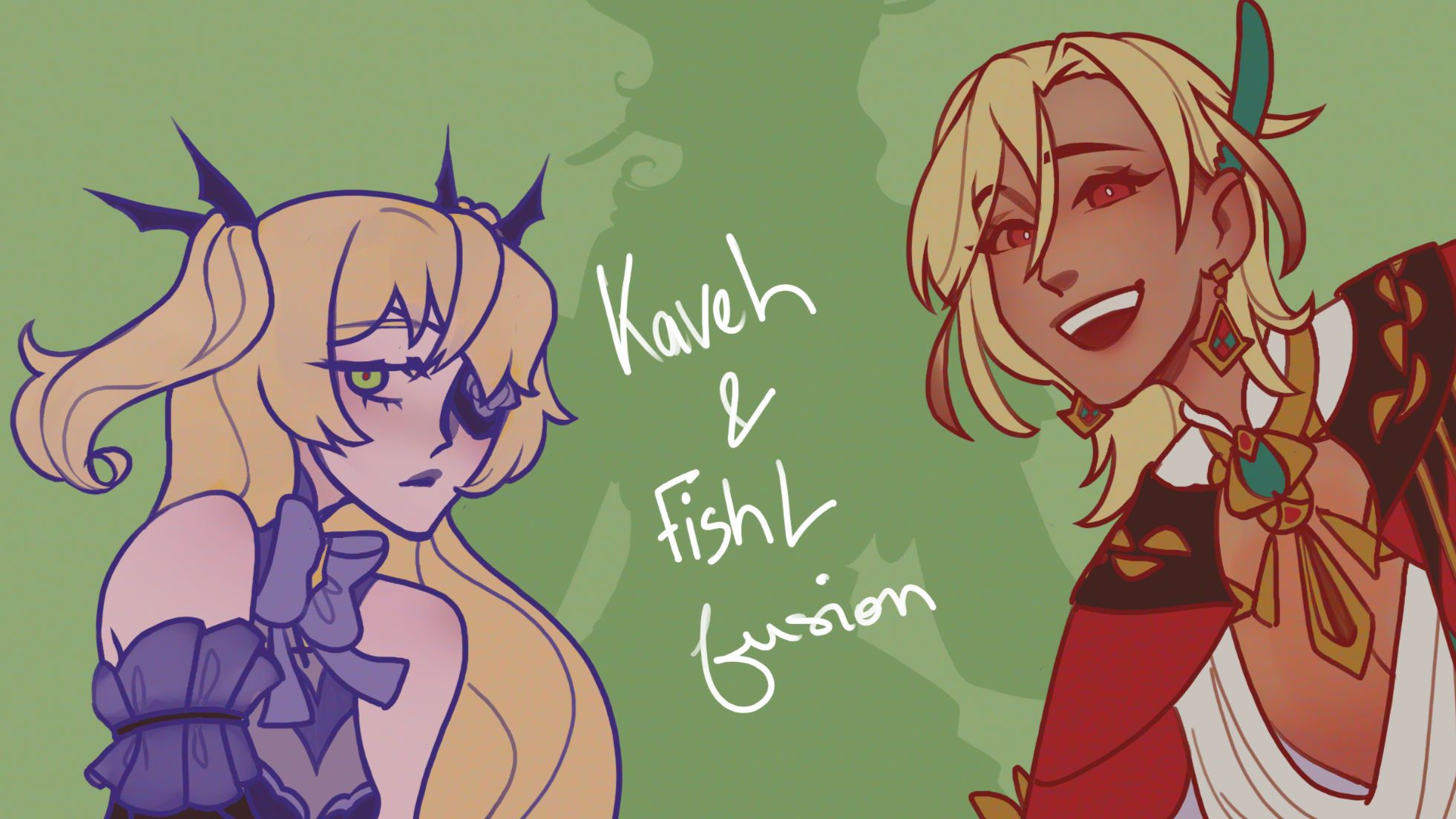 Character fusion : Kaveh & Fischl (read post) Genshin Impact | HoYoLAB