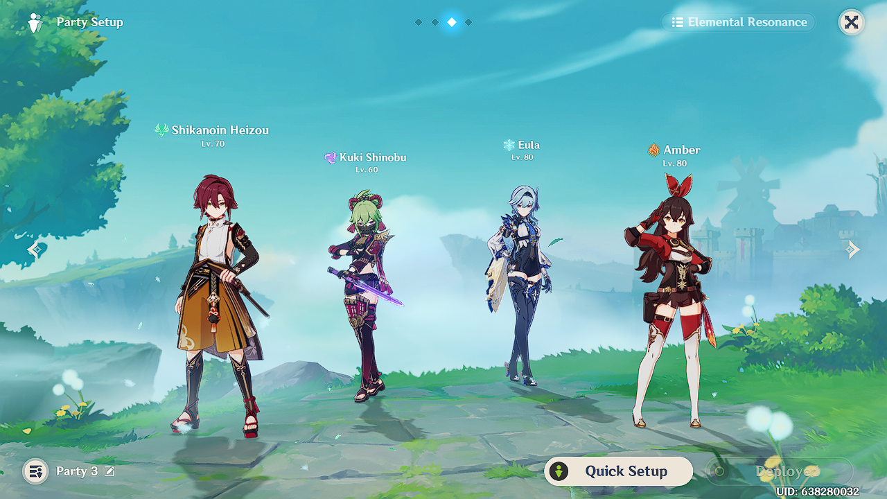 AHHHHHH I LOVE THE NEW PARTY SETUP LOOK SO MUCH!!!!!!! Genshin Impact ...