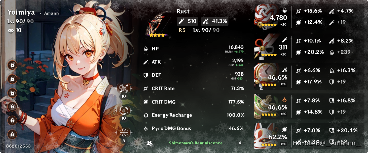 UPDATED YOIMIYA BUILD!! Genshin Impact | HoYoLAB