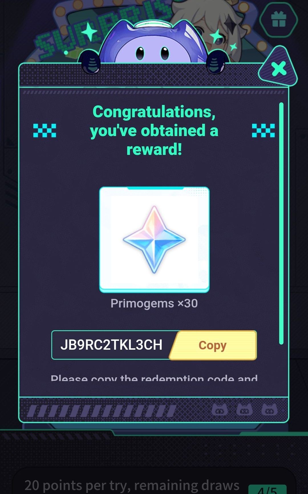Primogem reedeam code not used Genshin Impact | HoYoLAB