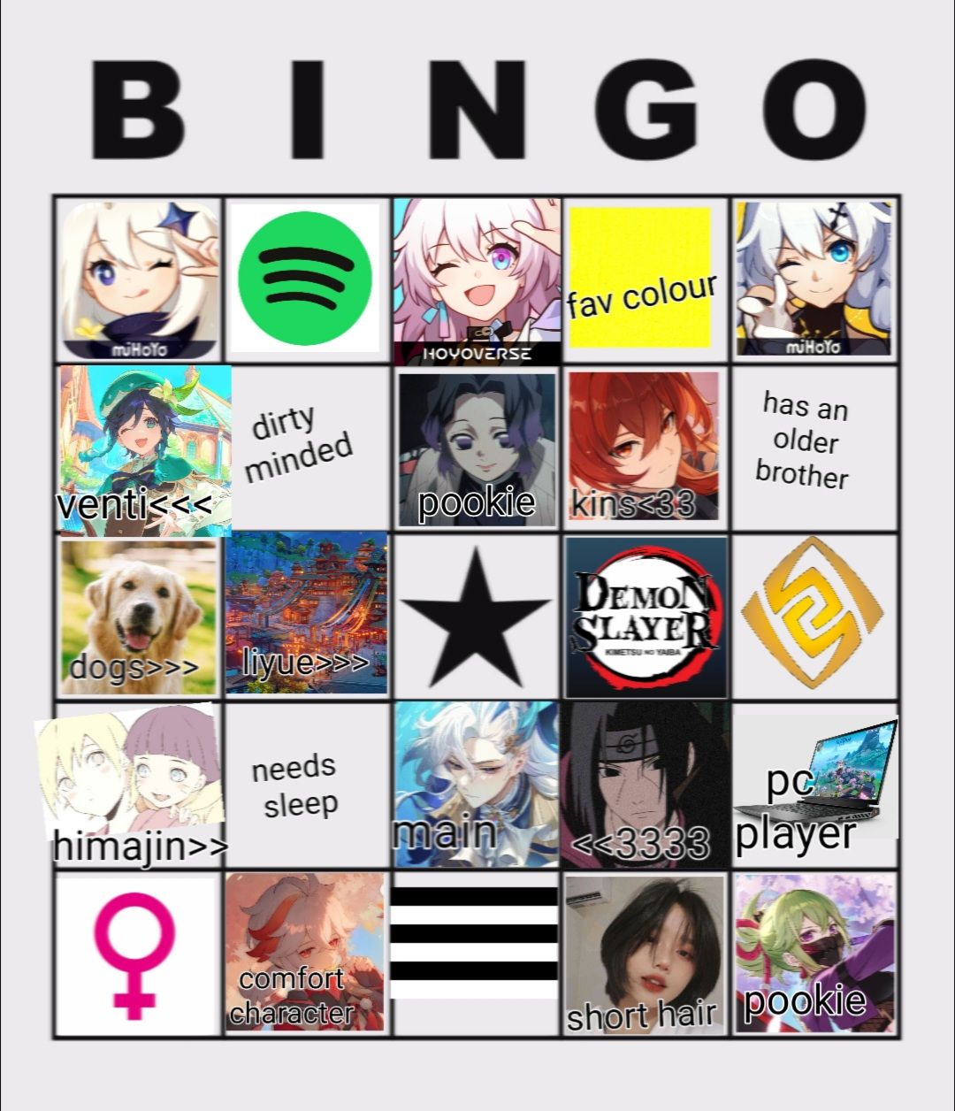 NO ONE CAN GET EVEN ONE BINGO😈 Genshin Impact | HoYoLAB