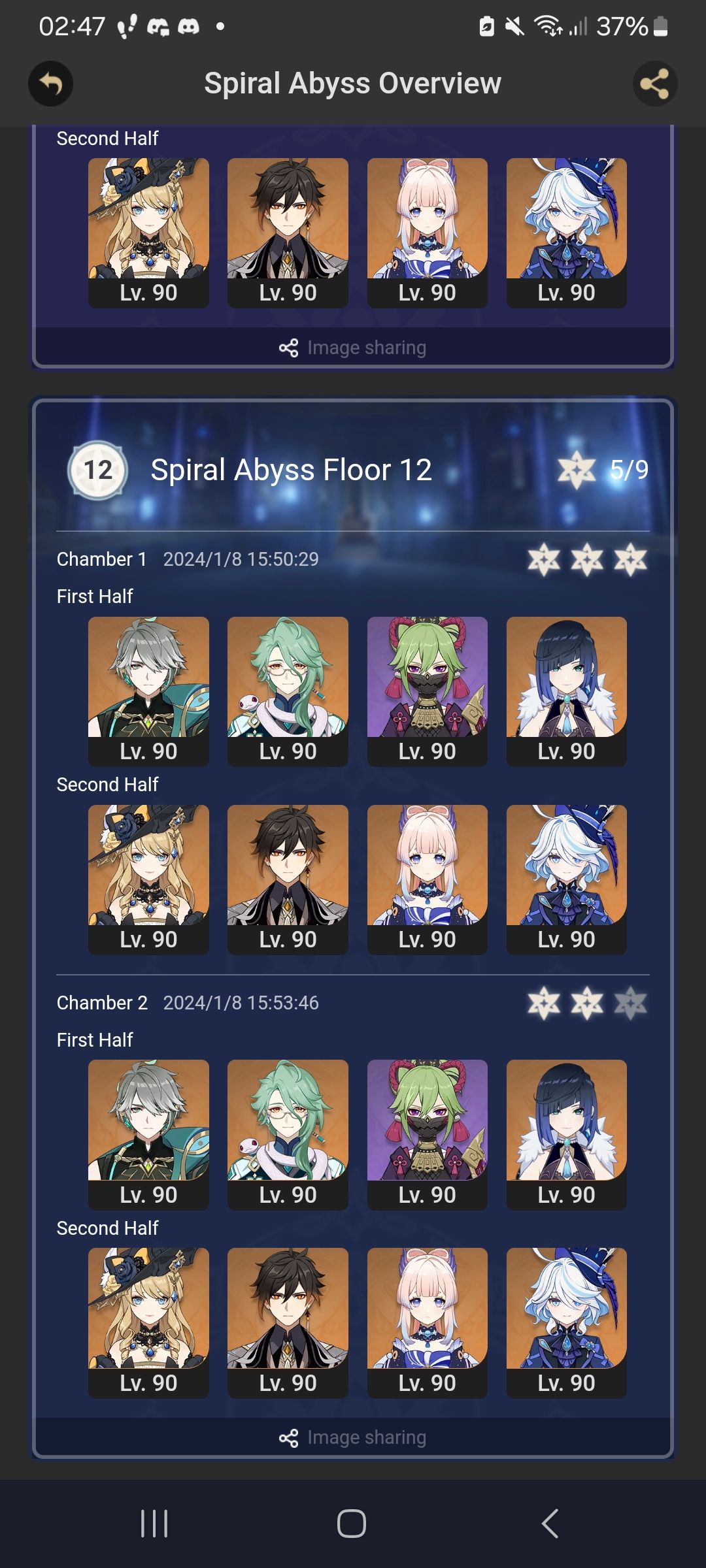 Requesting help for spiral abyss 12-3 first half Genshin Impact | HoYoLAB