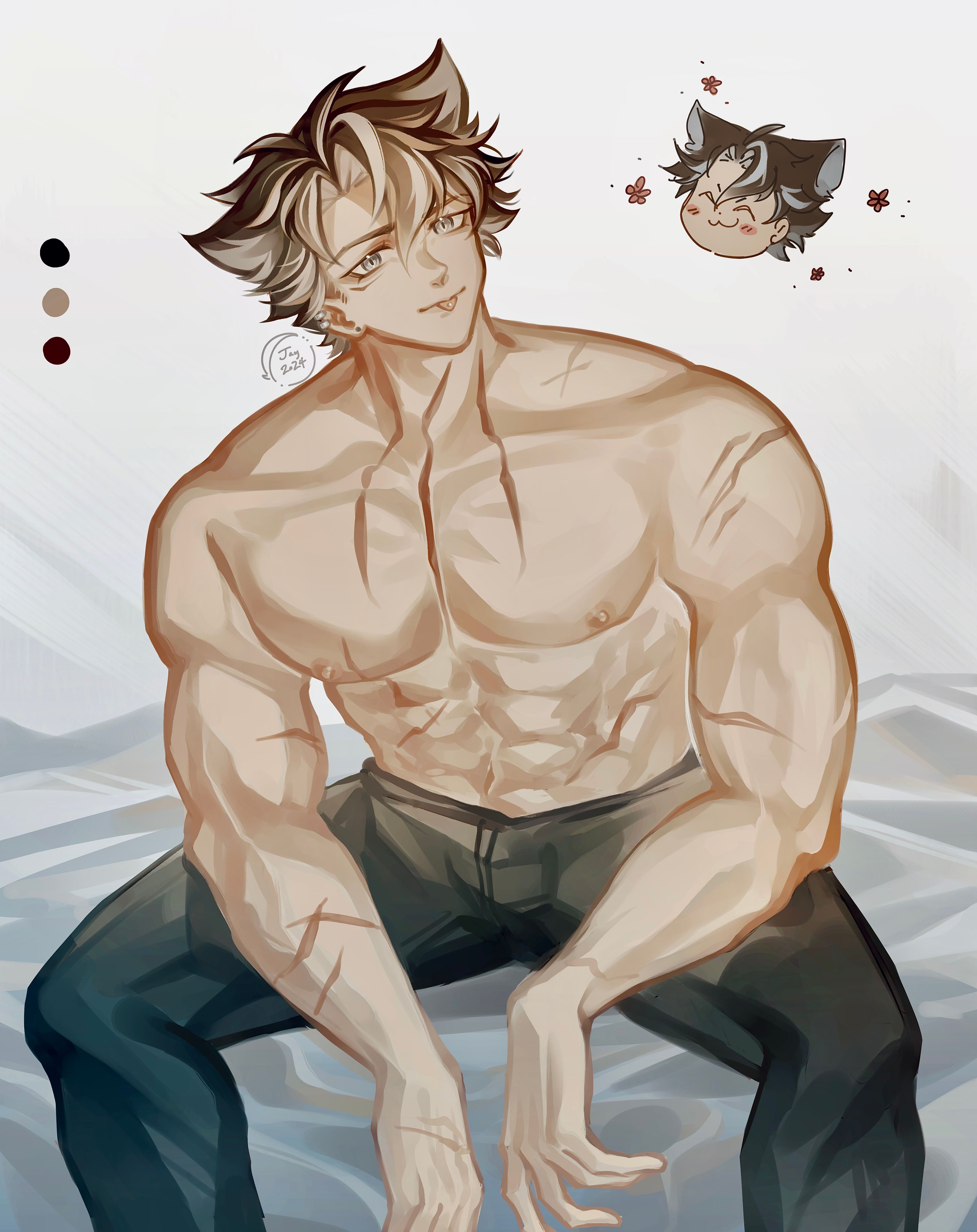 Shirtless Wriothesley Genshin Impact Hoyolab