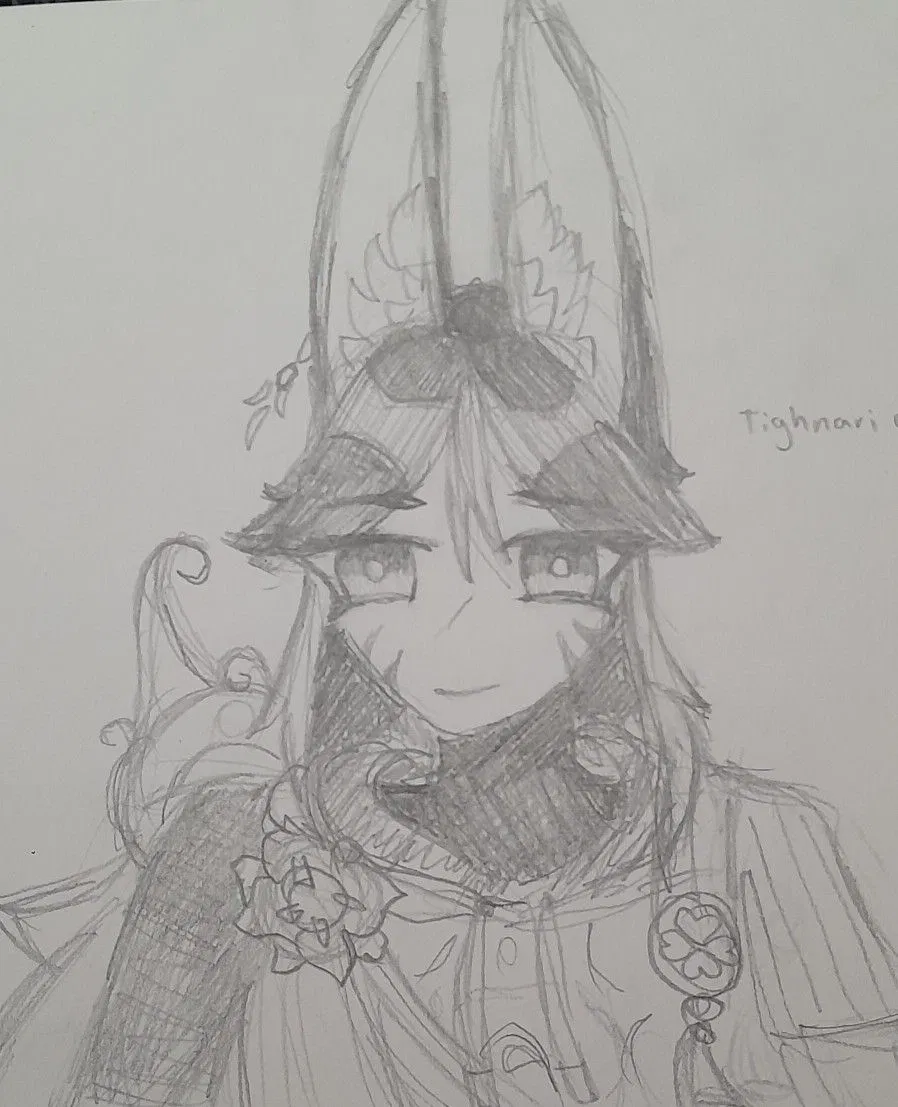 My oldest and newest tighnari drawing