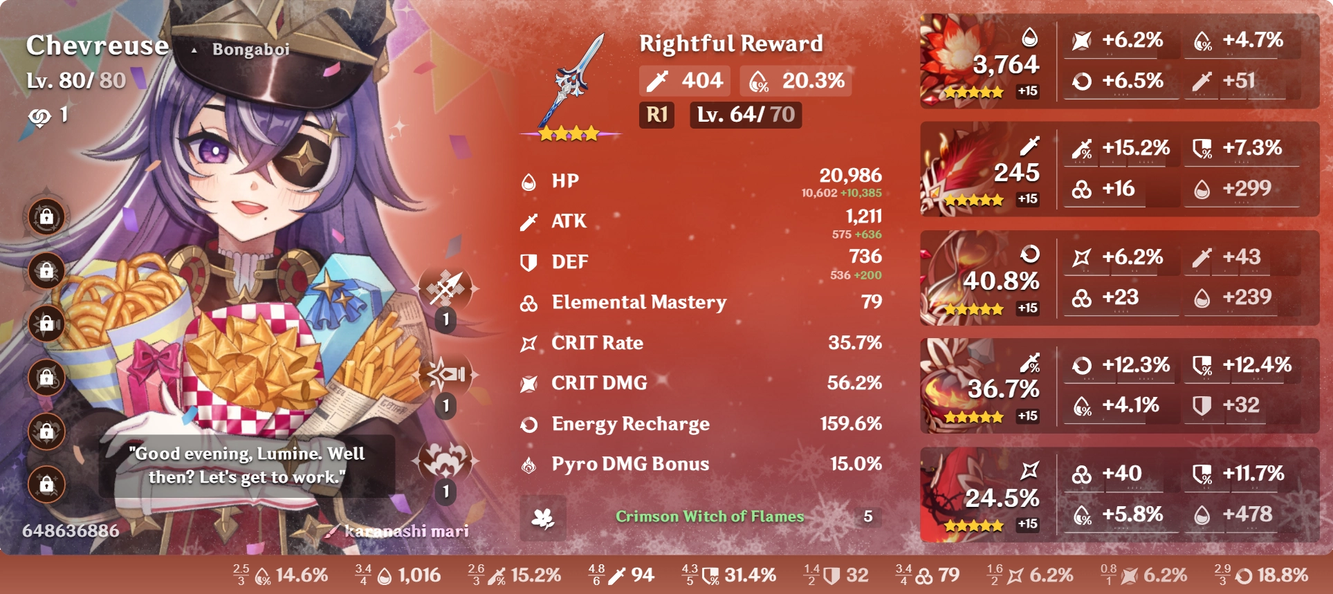 A way-too-early Captain Chevreuse "just arrived here" build! Genshin Impact | HoYoLAB