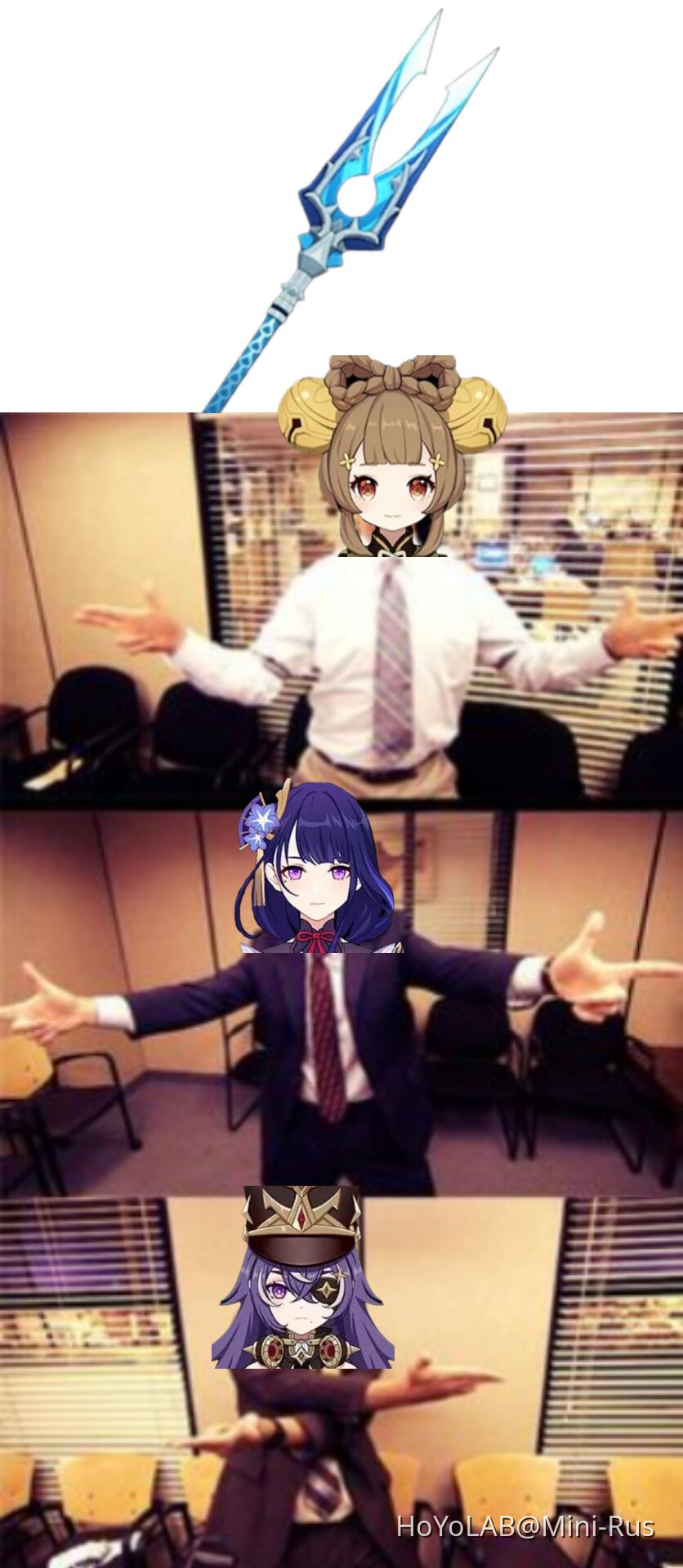 One spear - Three spear girls. Genshin Impact | HoYoLAB