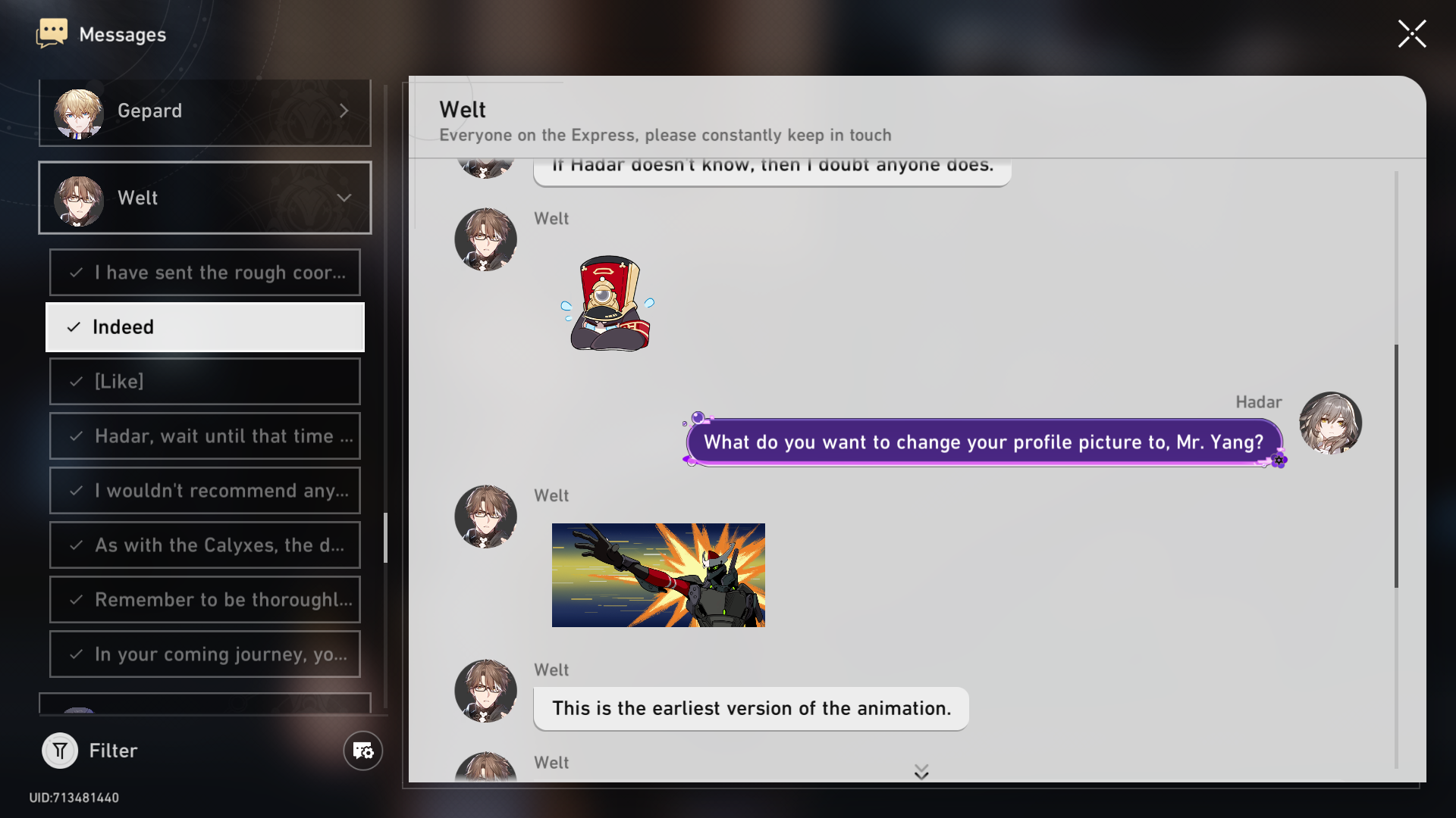 FOUND MY OLD MESSAGES PART 2 Honkai: Star Rail | HoYoLAB