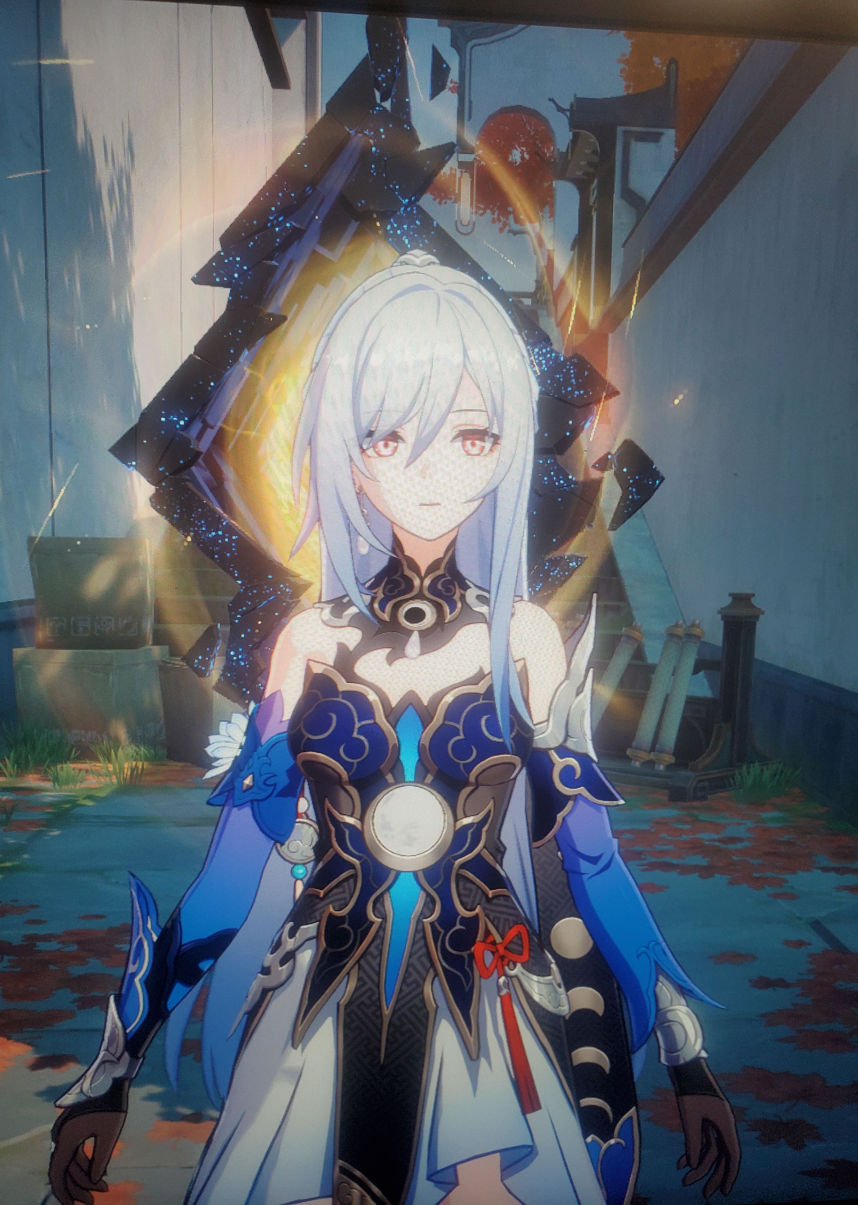 Guys, she finally blinks, and has a idle when unblindfolded Honkai ...