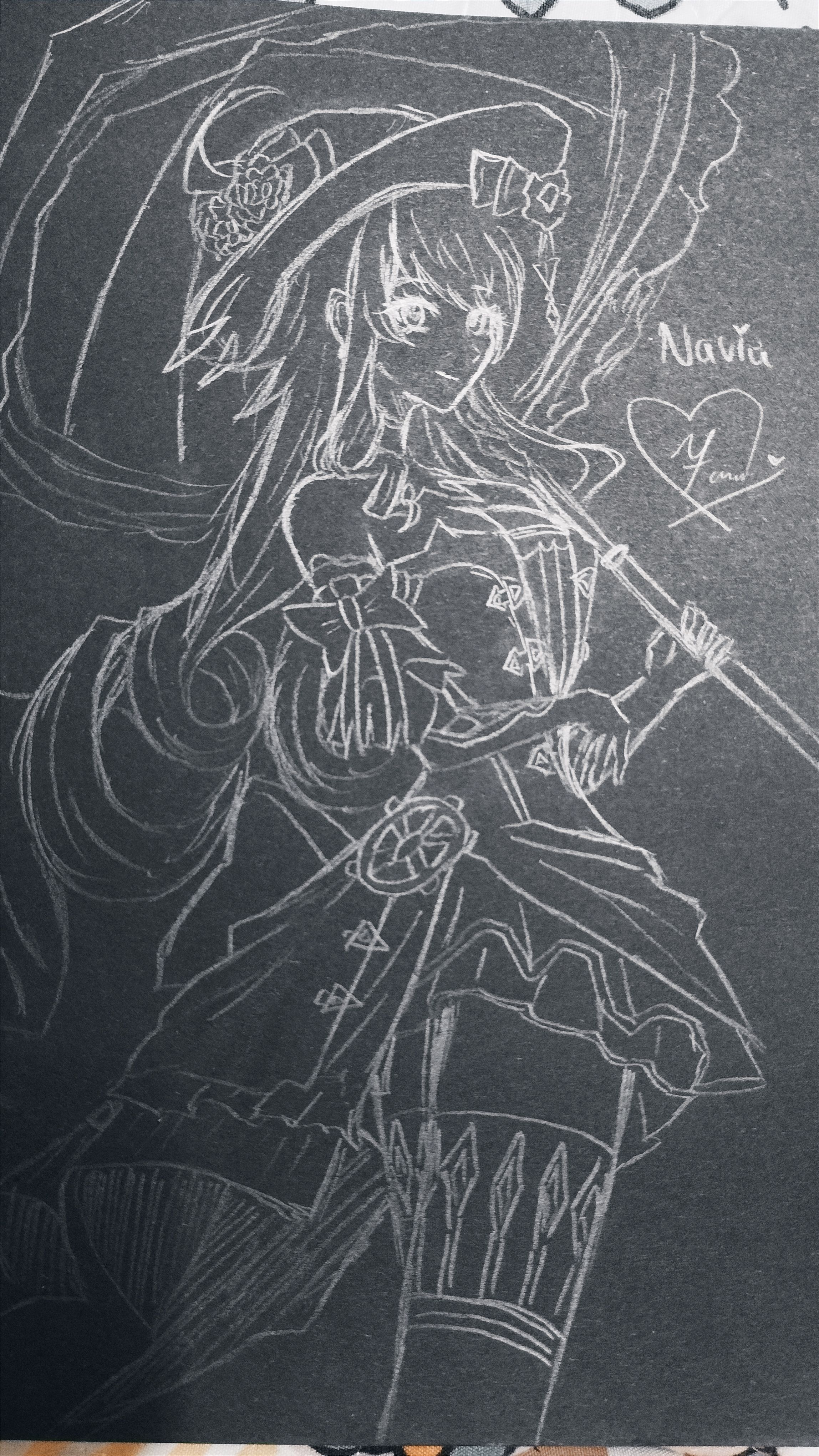 Navia sketch Genshin Impact | HoYoLAB