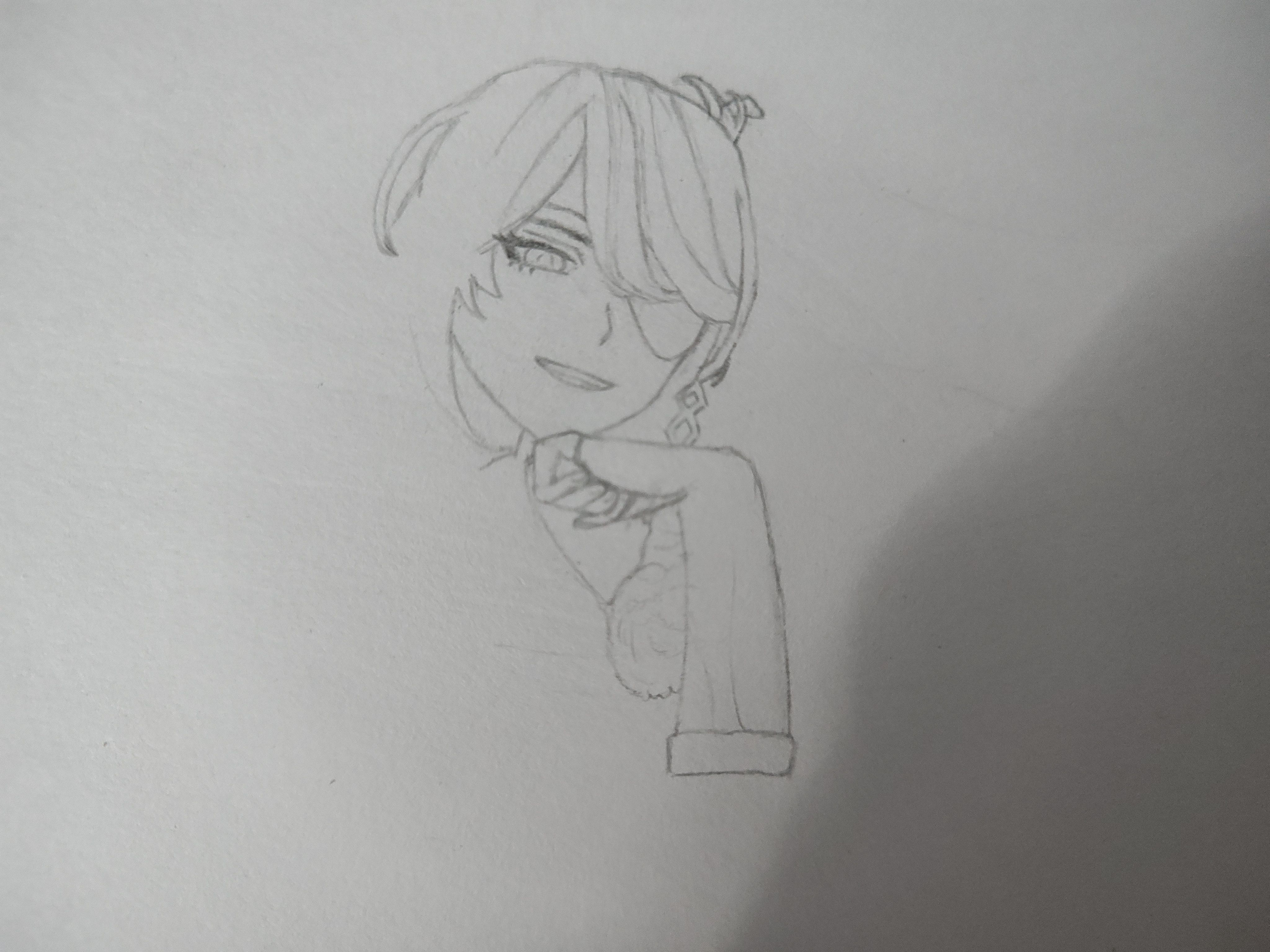 start of a beidou drawing Genshin Impact | HoYoLAB