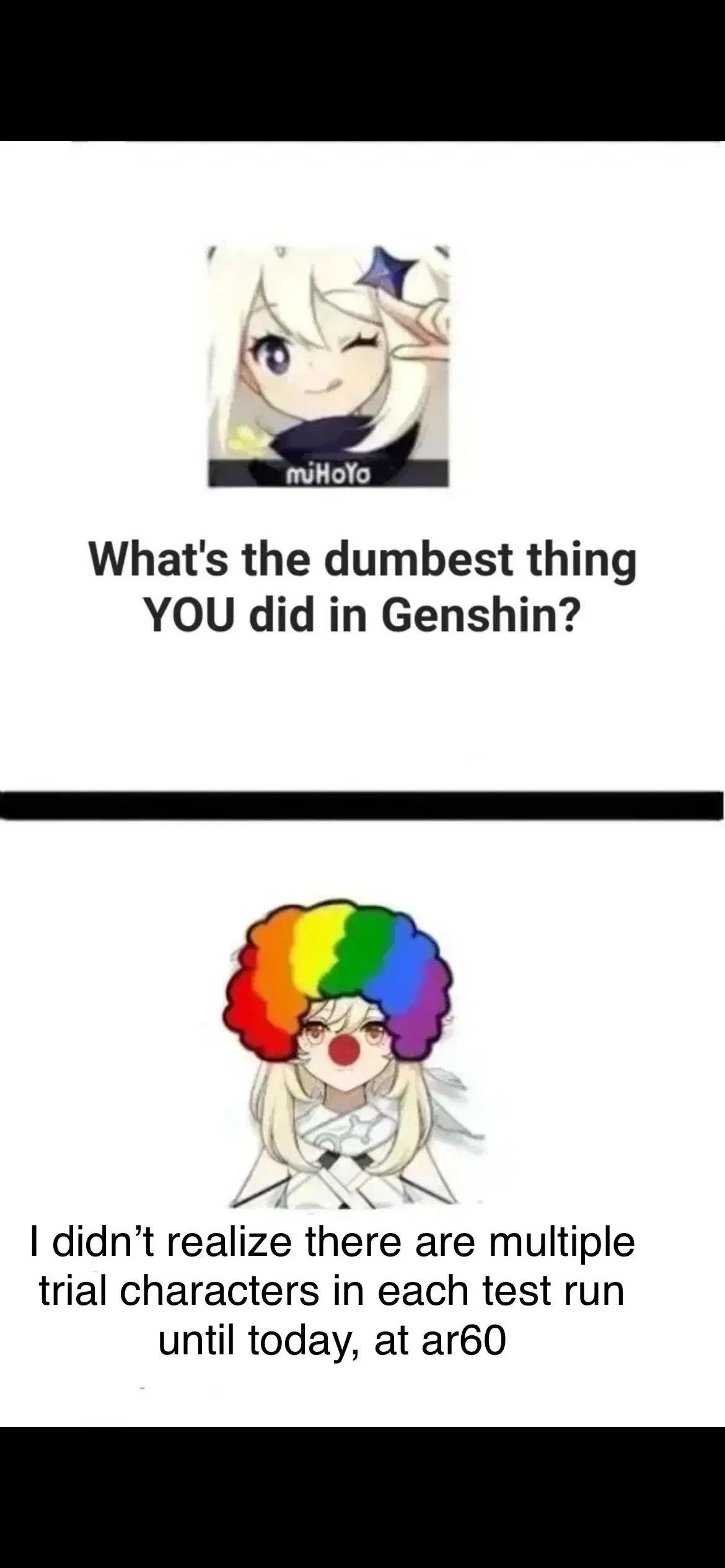 I thought it was a real bummer the Test Run was only for one character ...