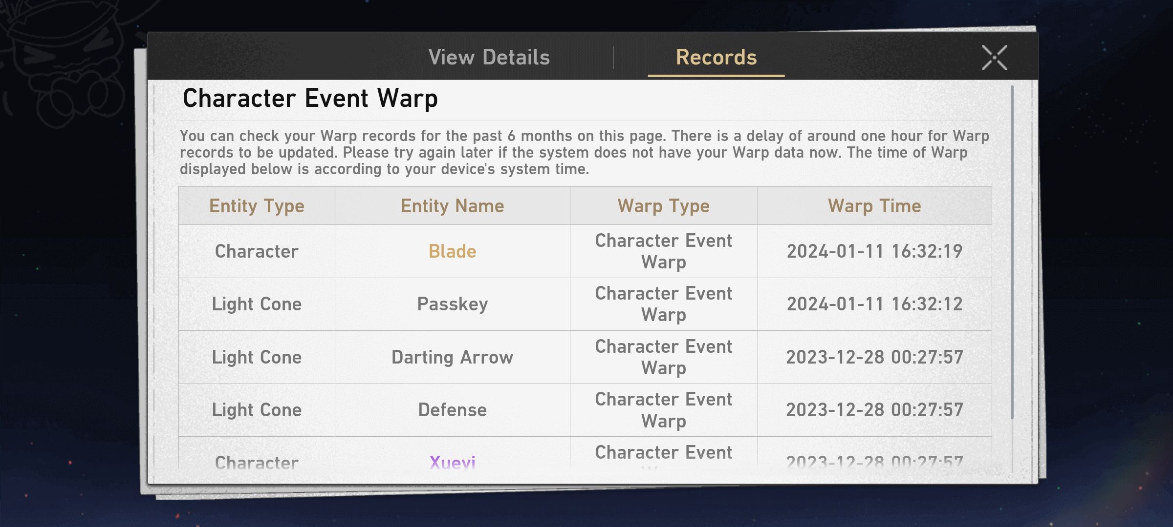 1 pull ticket Honkai: Star Rail | HoYoLAB