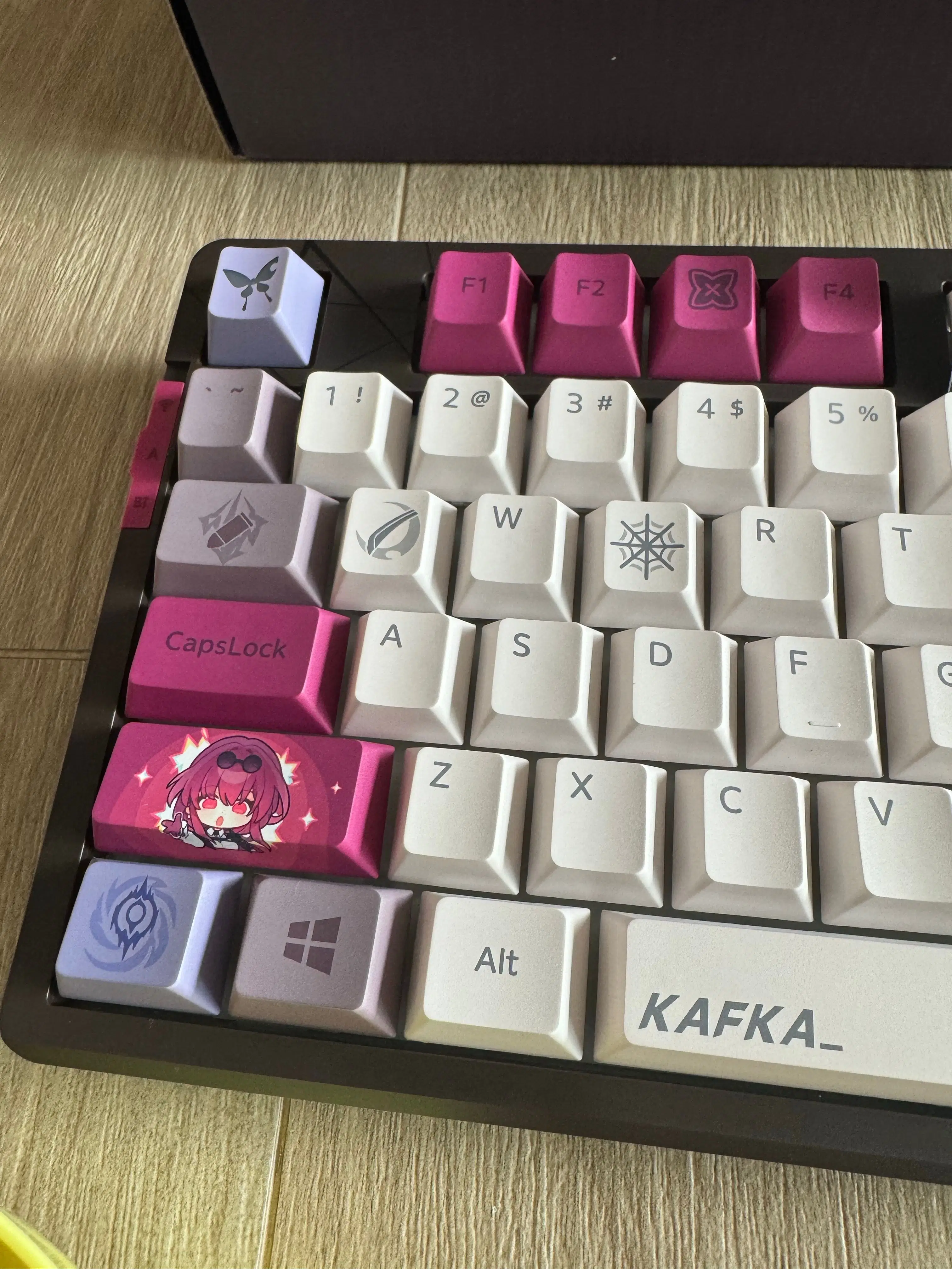My Kafka keyboard arrived~ Link in pinned comment section, Honkai: Star ...