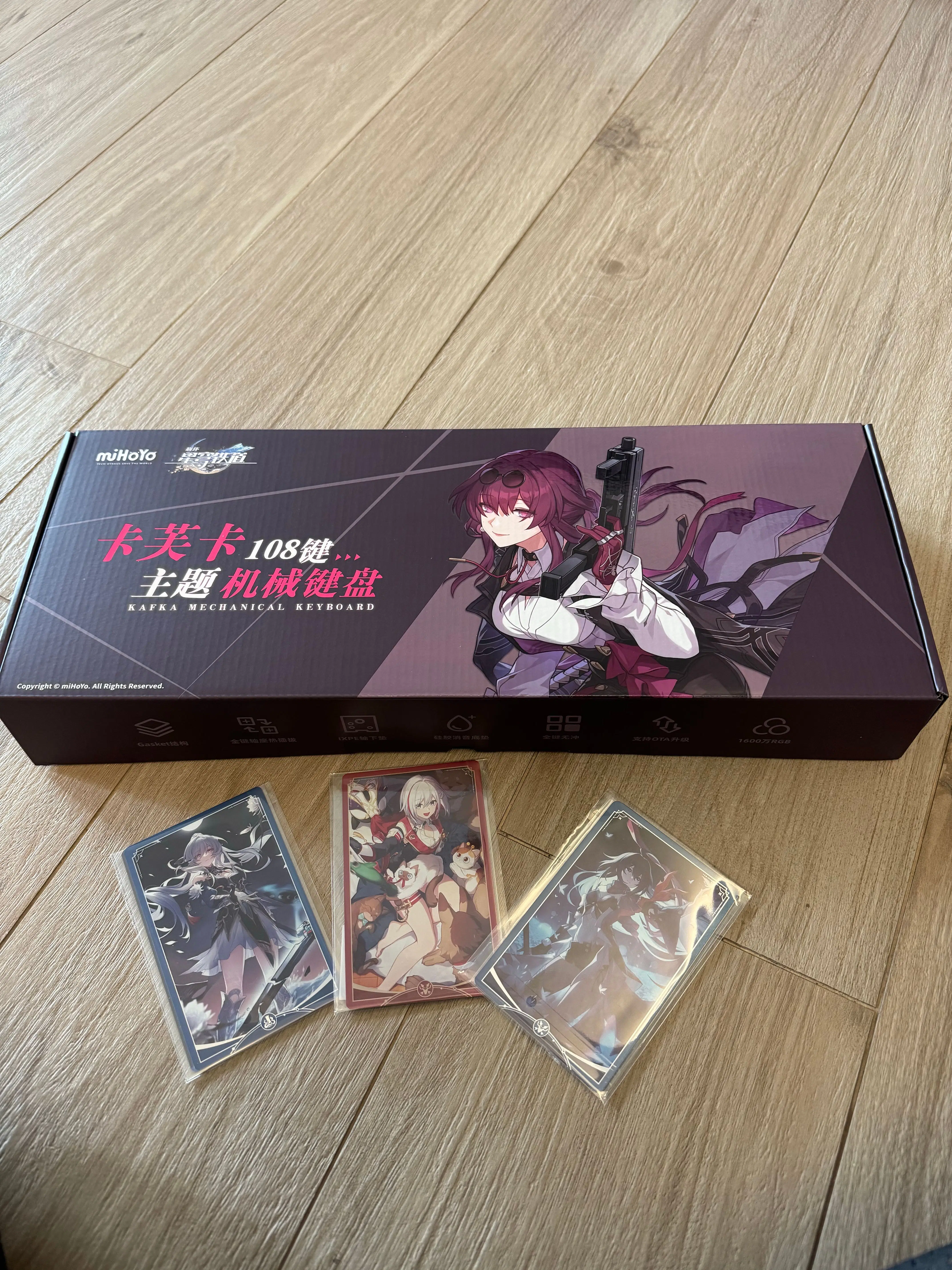 My Kafka keyboard arrived~ Link in pinned comment section, Honkai: Star ...