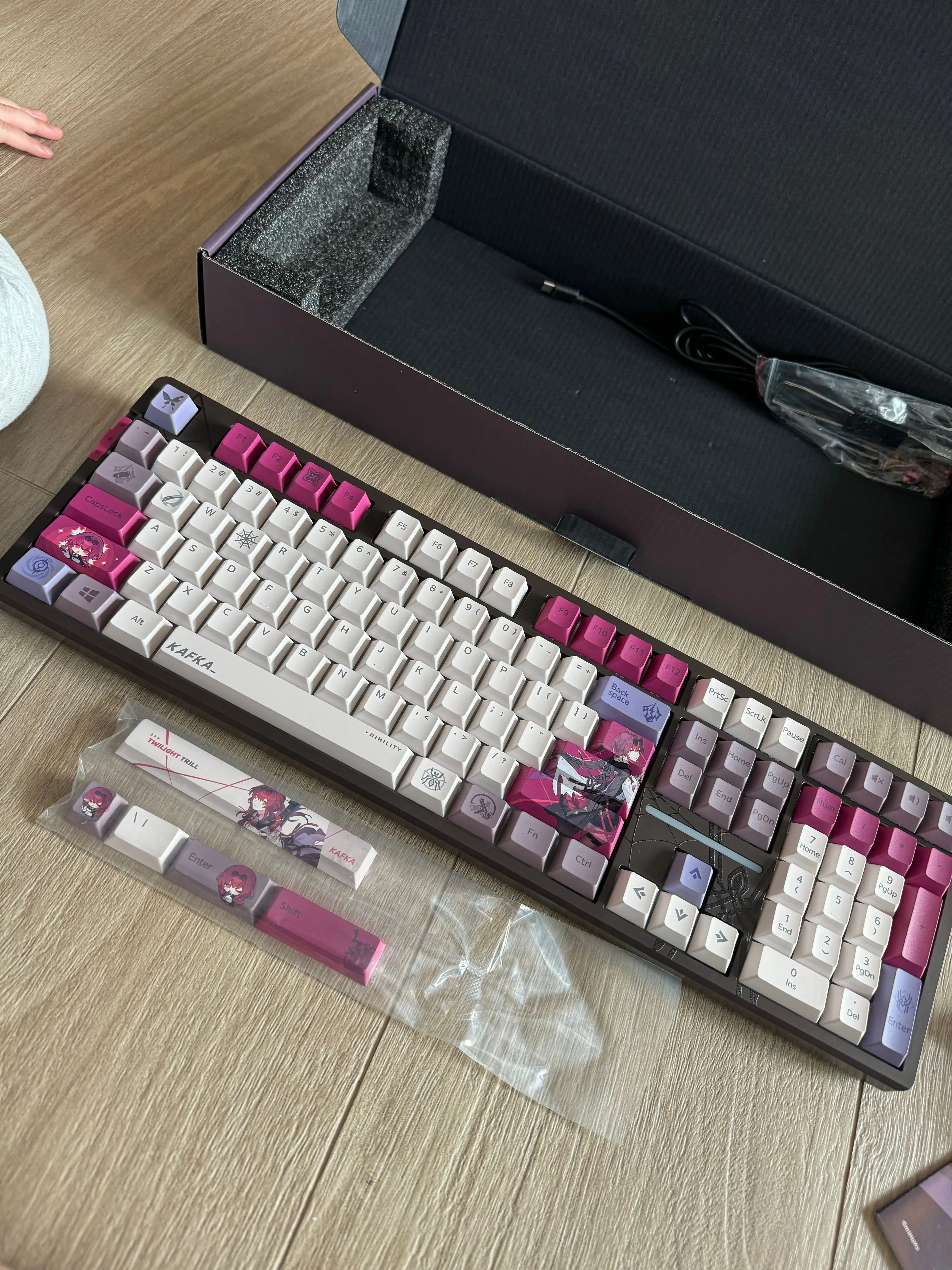 My Kafka keyboard arrived~ Link in pinned comment section, Honkai: Star ...