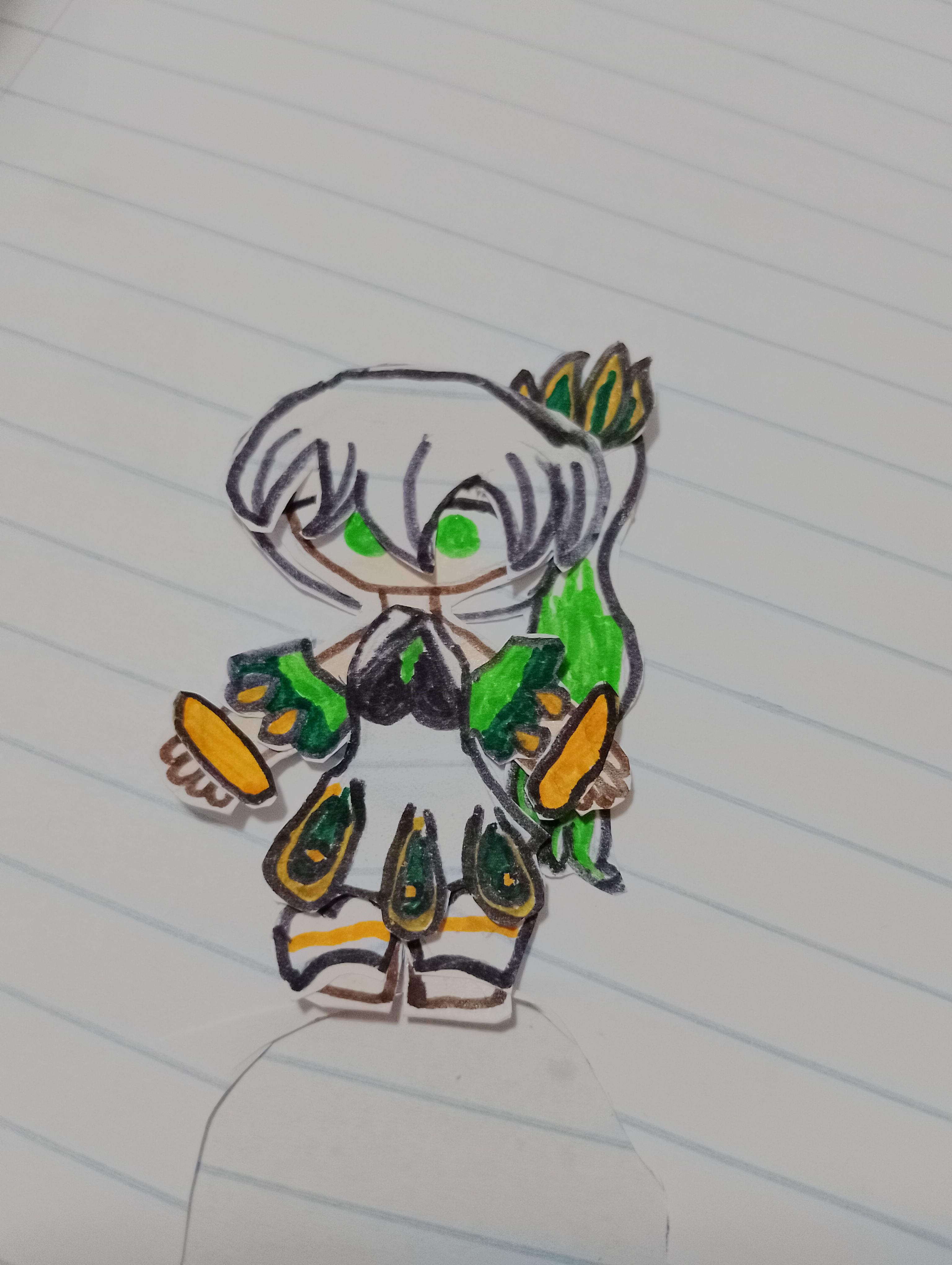 I made this it's a nahida paper doll Genshin Impact | HoYoLAB