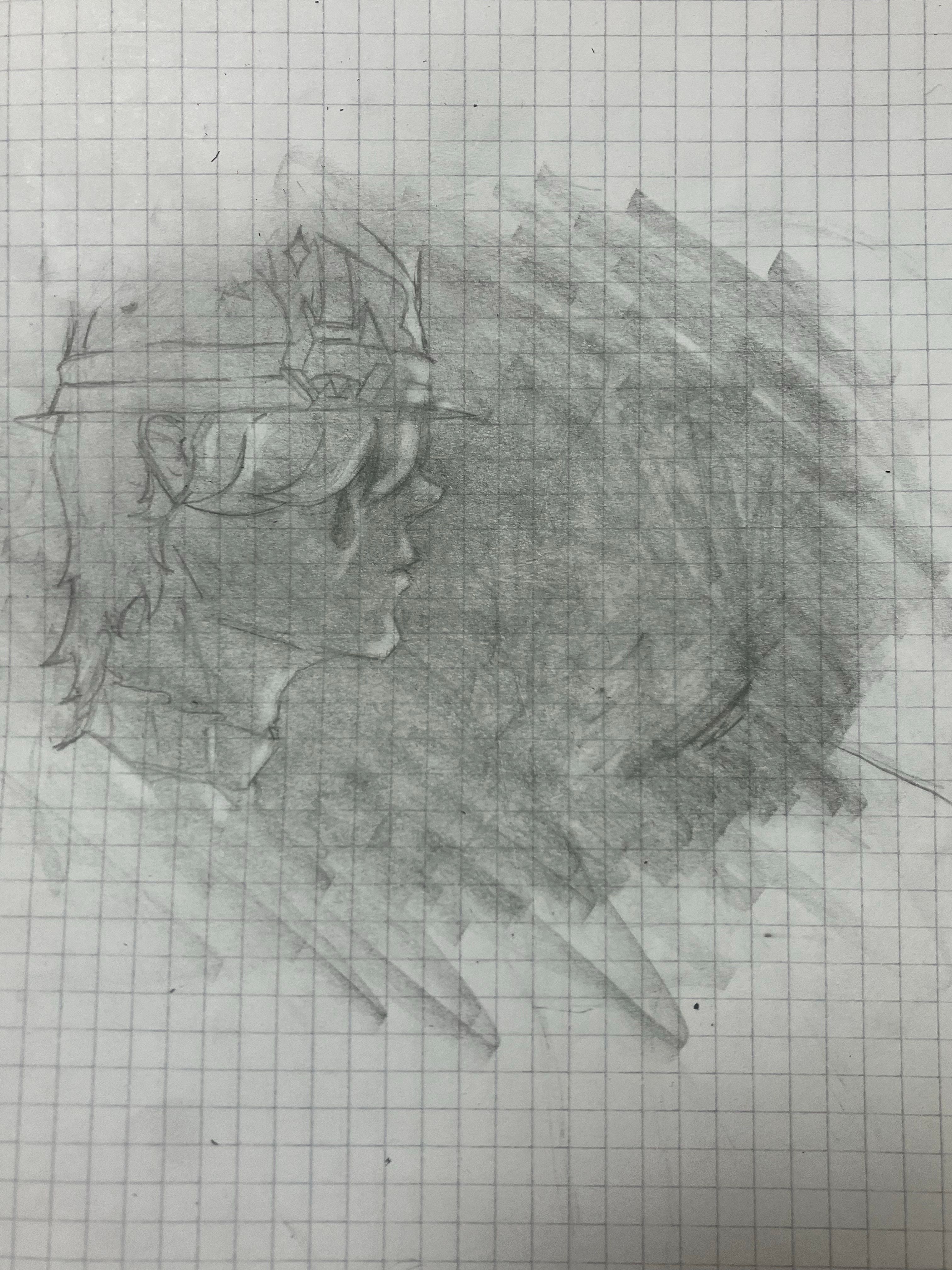 Lyney drawing I did in class Genshin Impact | HoYoLAB