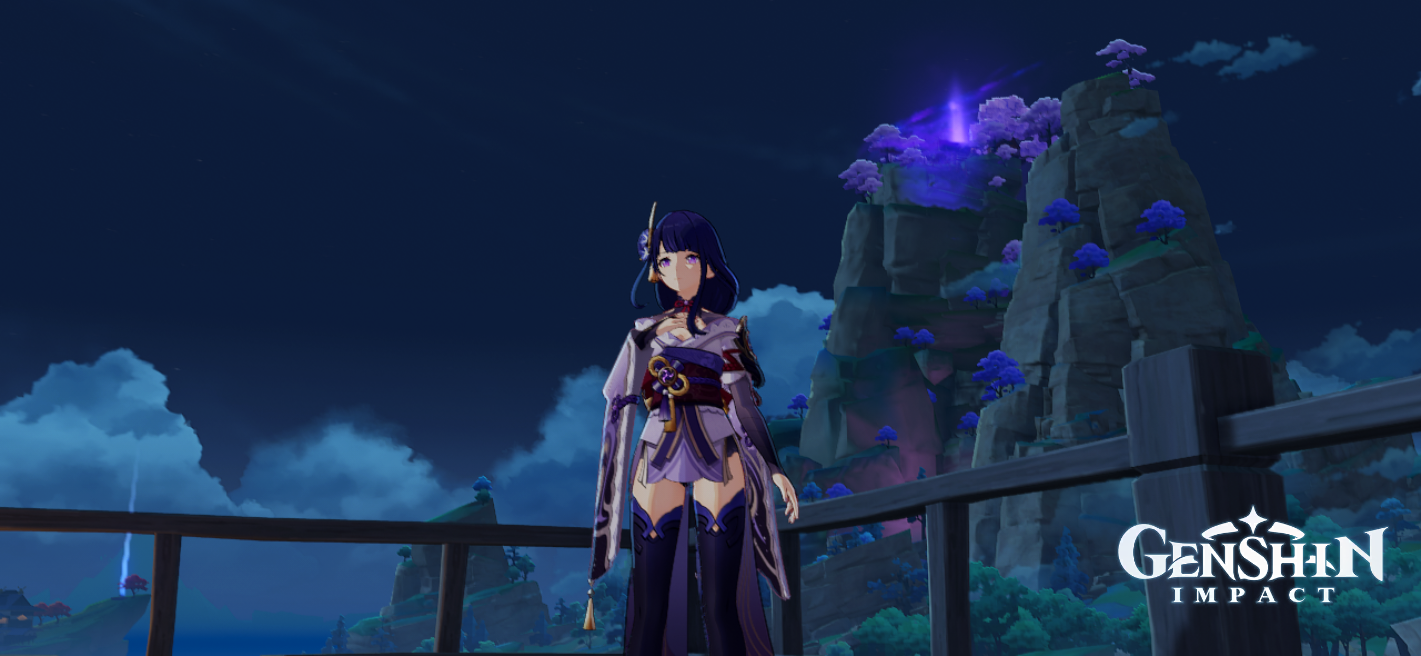 some pictures of raiden while doing quests! Genshin Impact | HoYoLAB