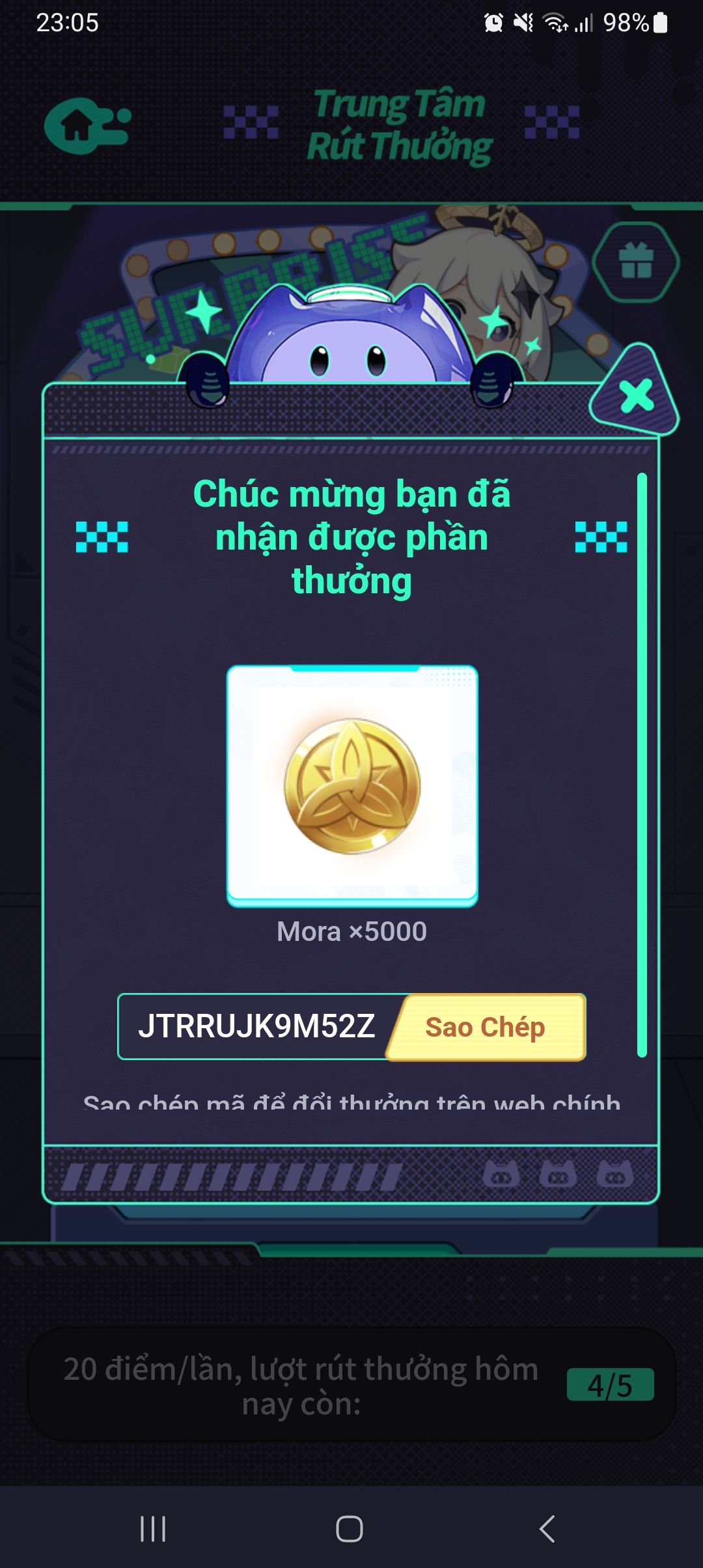 JTRRUJK9M52Z Genshin Mimo code Genshin Impact | HoYoLAB