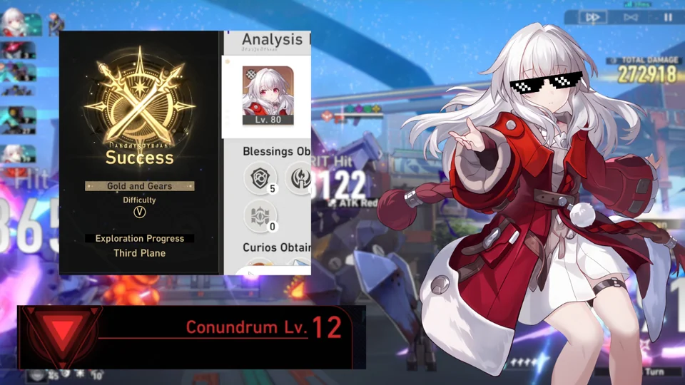 SOLO Clara Vs Conundrum Lv. 12 | The strongest Coughing Baby Honkai ...