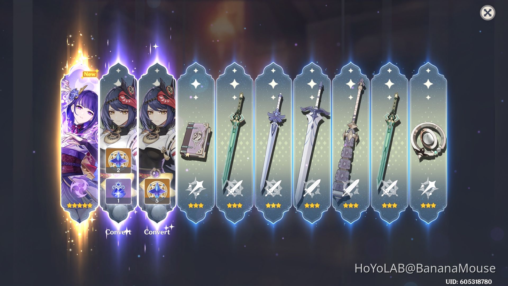 Raiden banner lucky rolls Genshin Impact | HoYoLAB