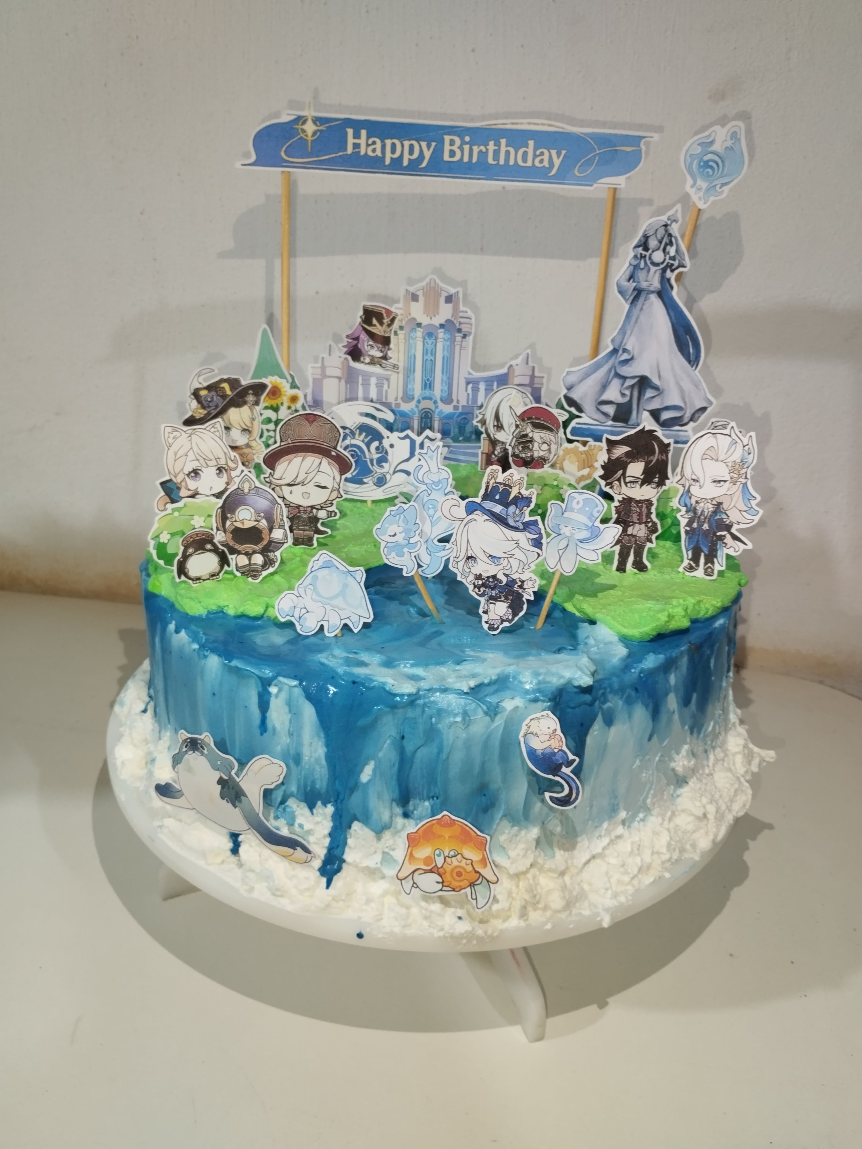 My b-day cake Genshin Impact | HoYoLAB