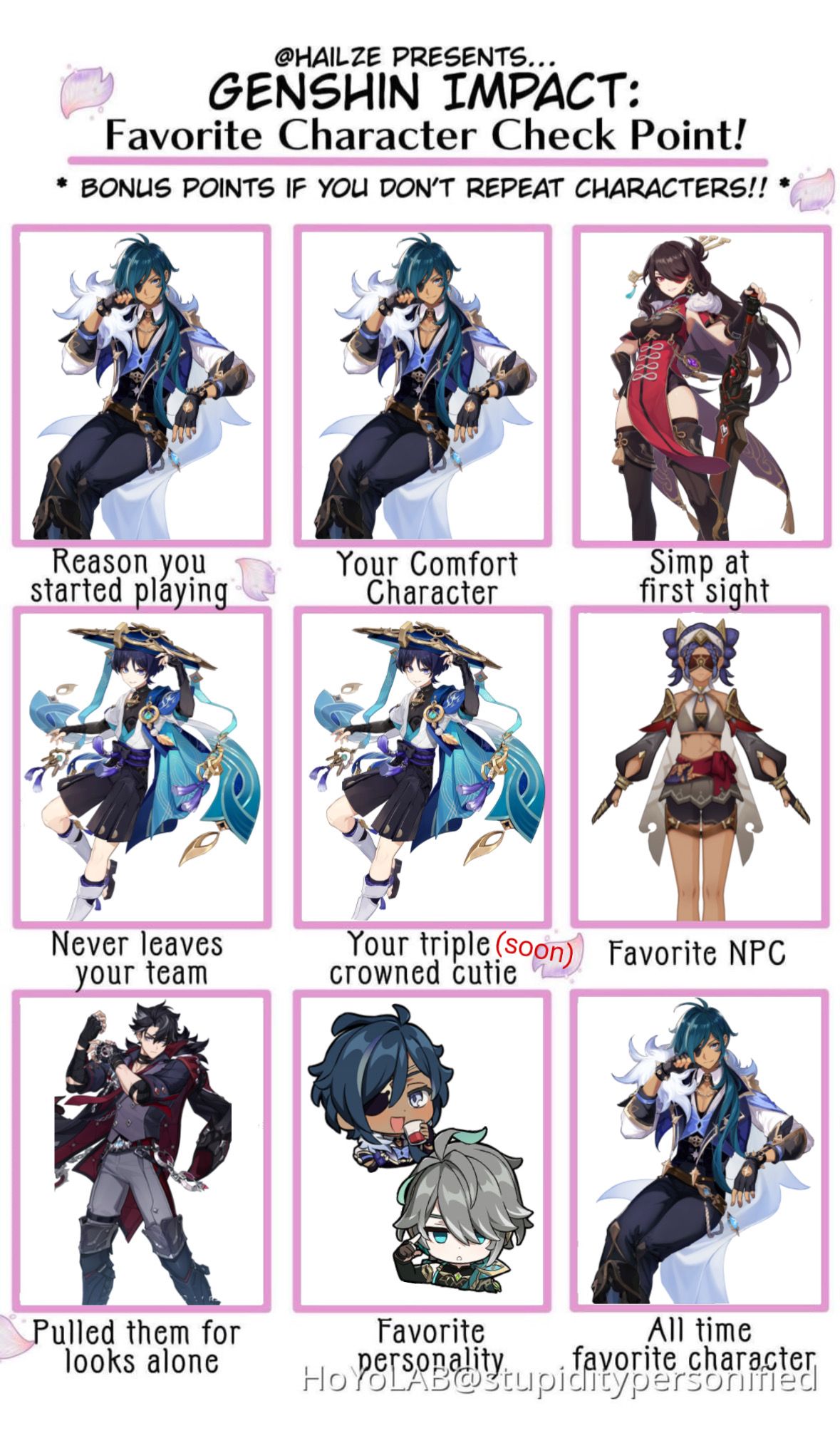 character checkpoint!! Genshin Impact | HoYoLAB