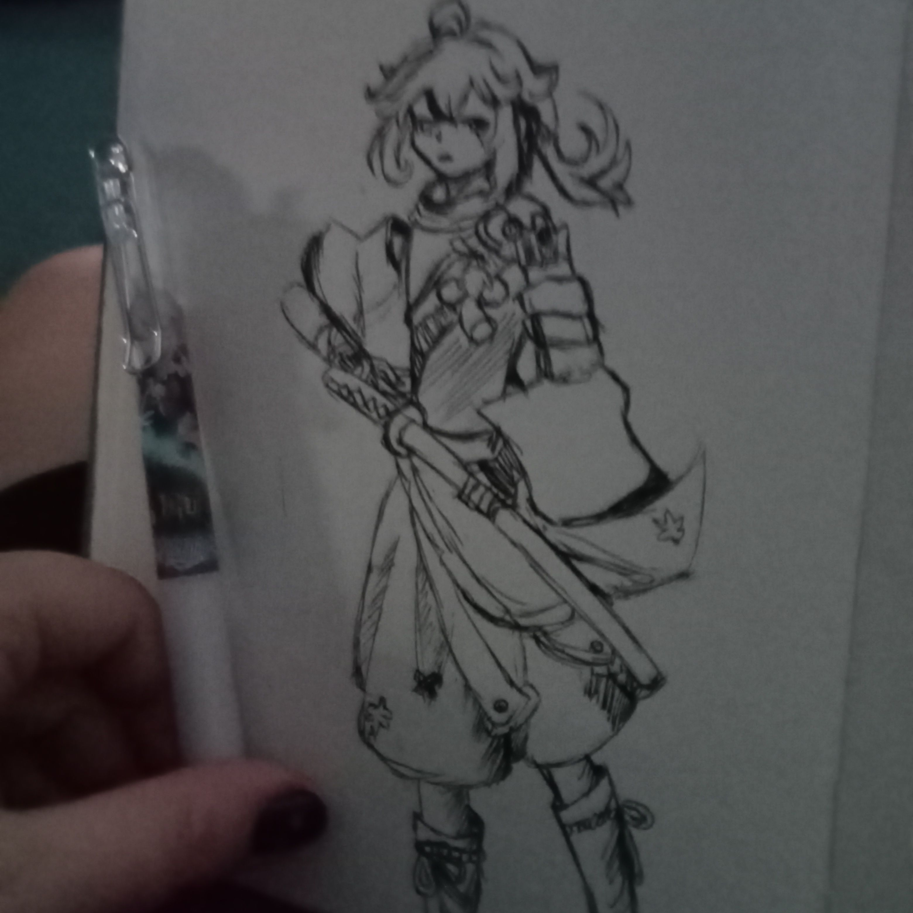 I drew kazuha with a Kazuha pen I got Genshin Impact | HoYoLAB