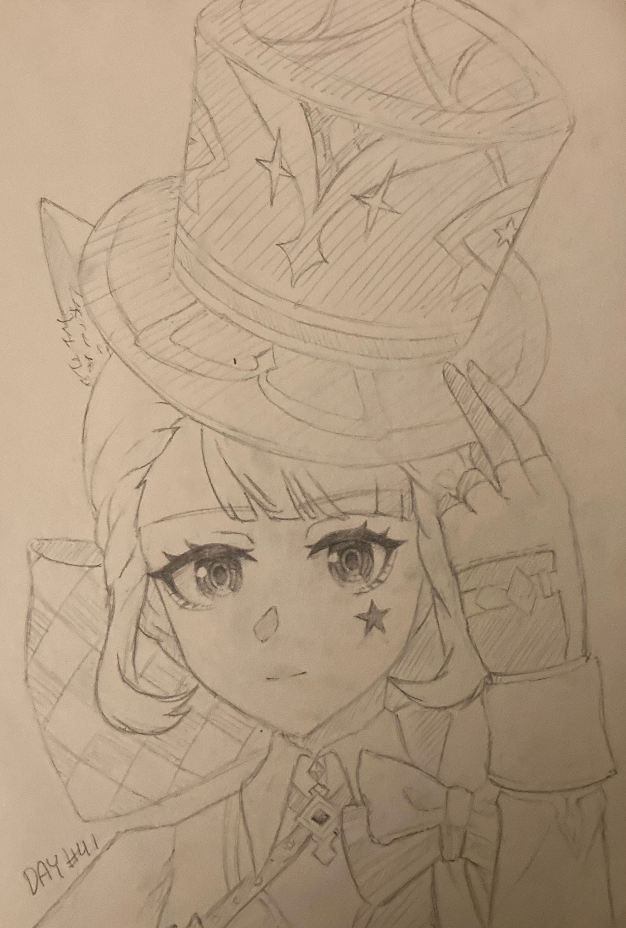 Drawing Genshin characters every day in alphabetical order - Day 41 ...