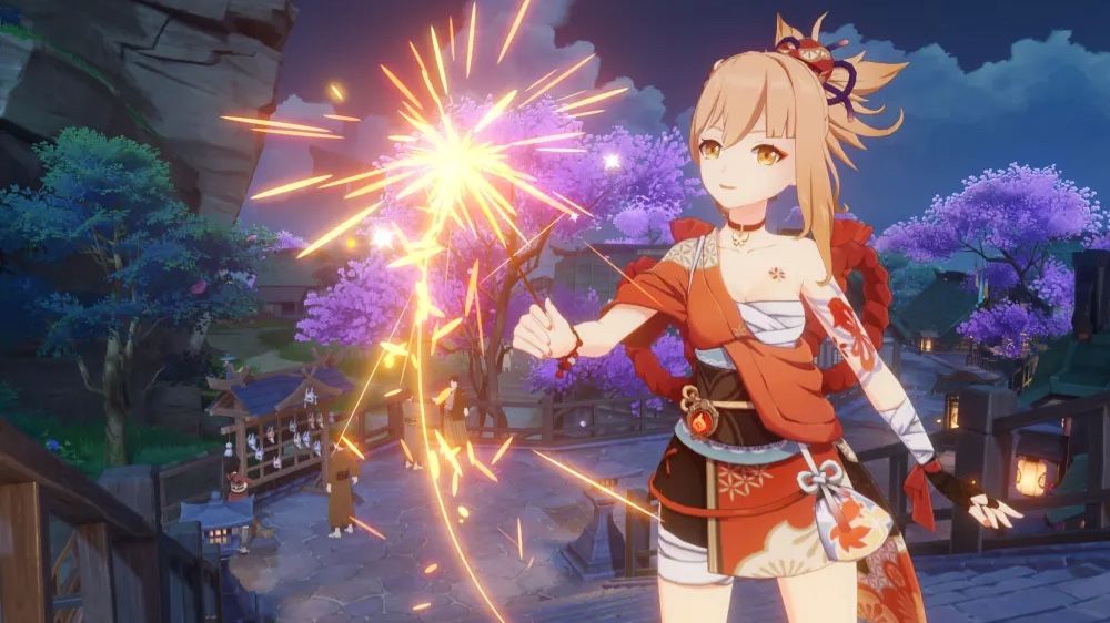 Genshin Characters as Flowers: Yoimiya Genshin Impact | HoYoLAB